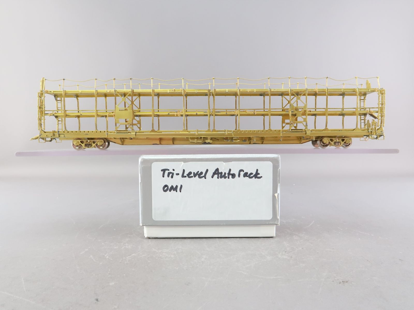 HO Brass Model - OMI 1326 Tri-Level Open Auto Rack Whitehead - Kales ...