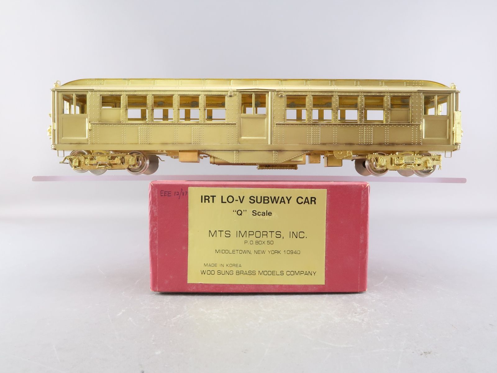 O Brass Model - MTS IRT LO-V Subway Car - Unpainted - 1988 Run - Woo ...