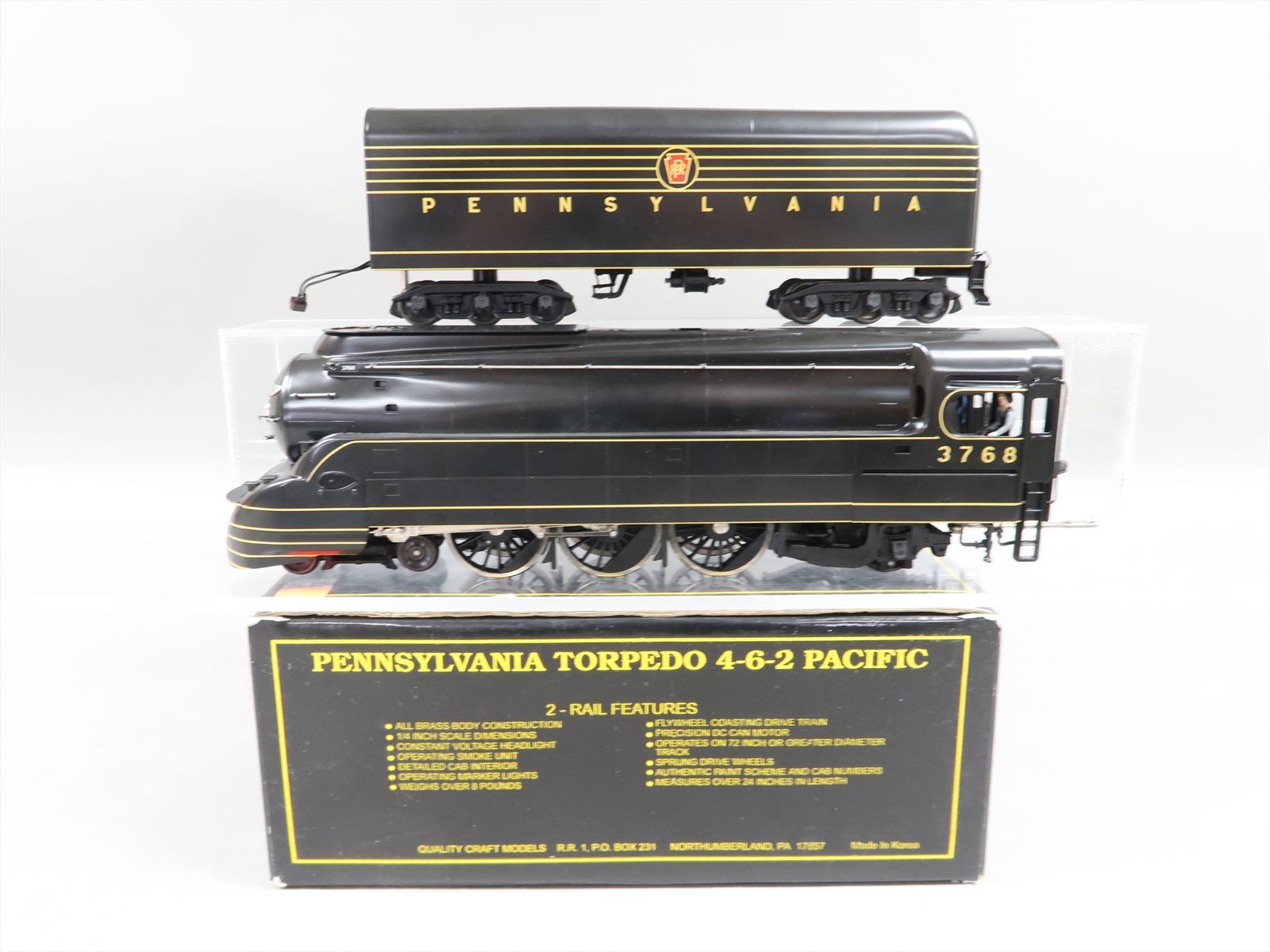 O Brass Model - Weaver PRR Pennsylvania Torpedo 4-6-2 K-4s #3768 - F/P ...