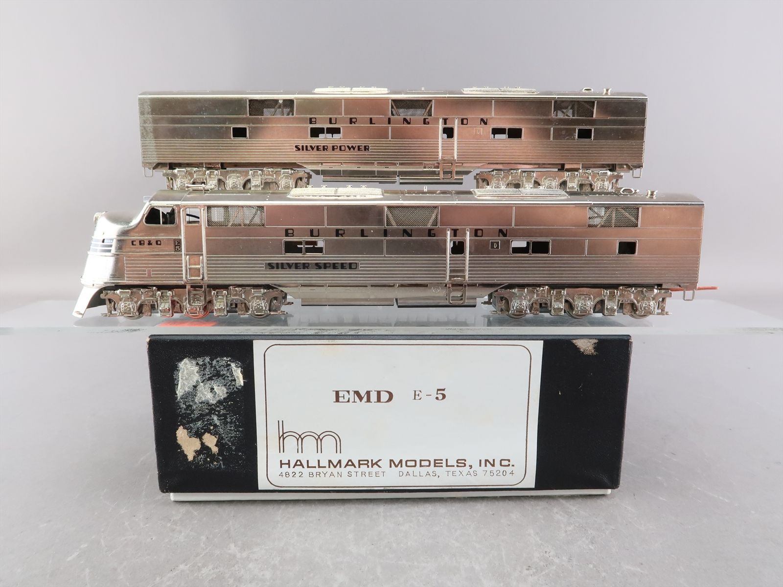 HO Brass Model - Hallmark EMD E5 E5A E5B Set SILVER SPEED SILVER POWER ...
