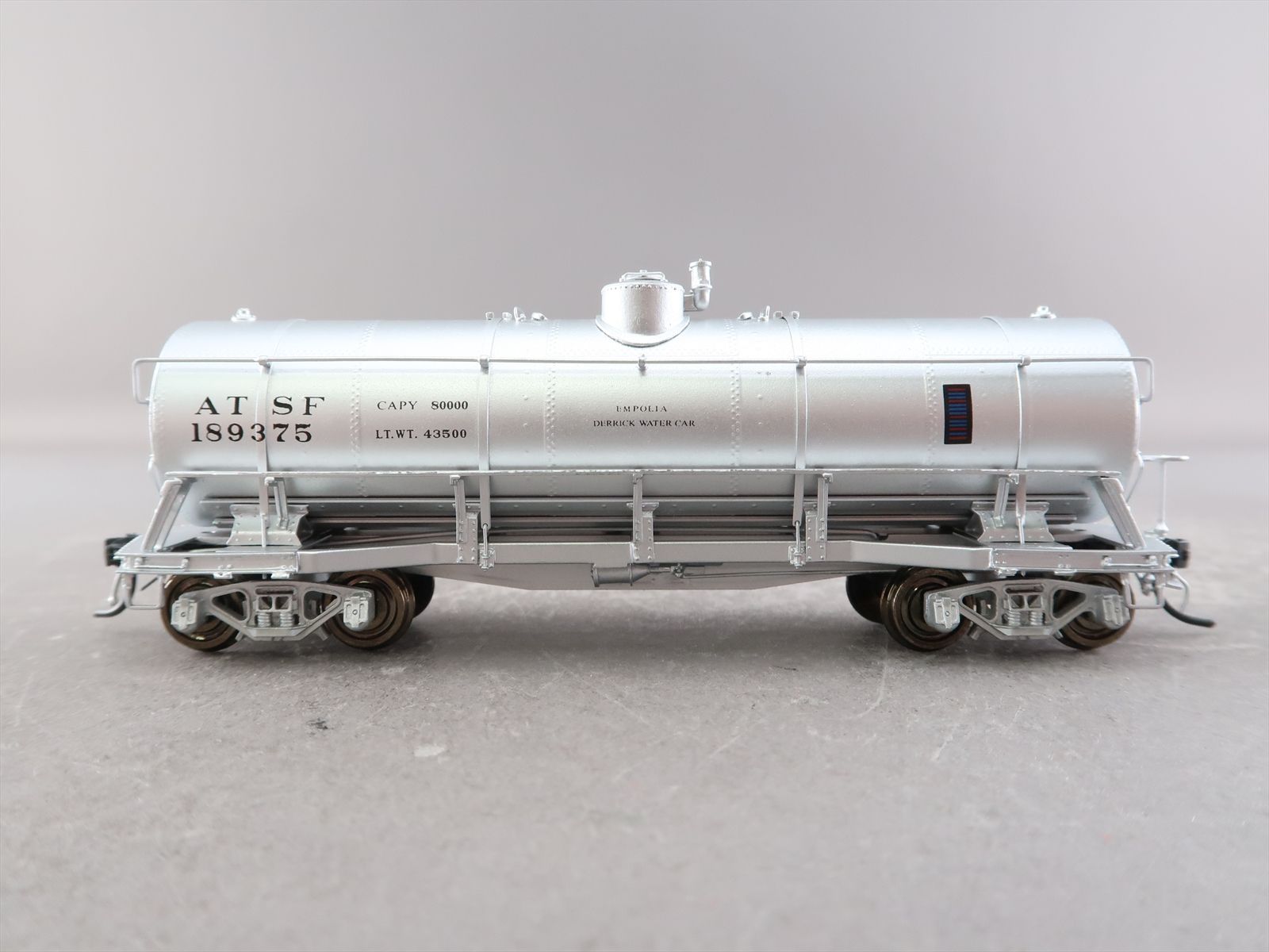 HO Brass Model - DP 5503 AT&SF Santa Fe Silver Tank Car Single Dome ...