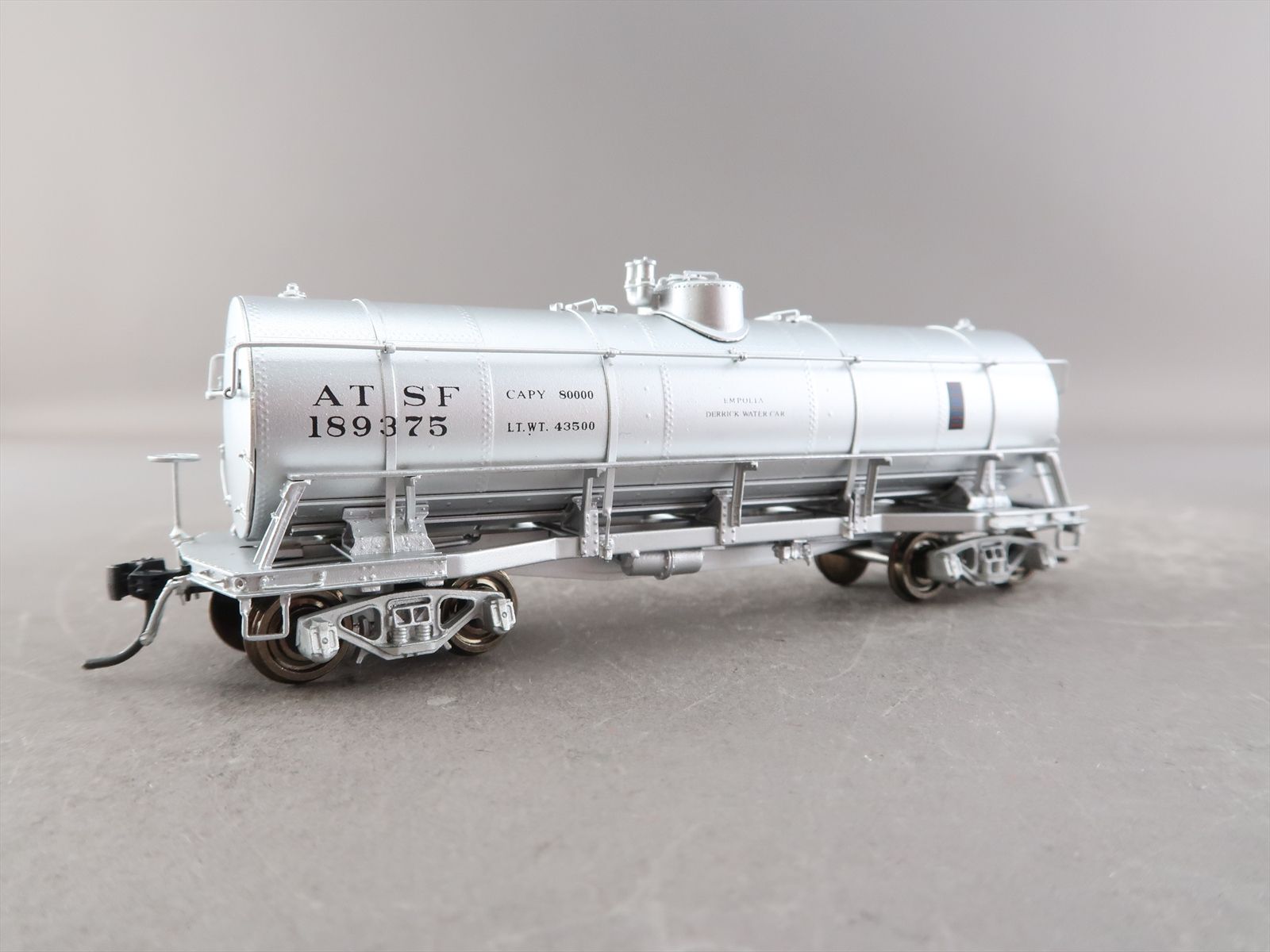 HO Brass Model - DP 5503 AT&SF Santa Fe Silver Tank Car Single Dome ...