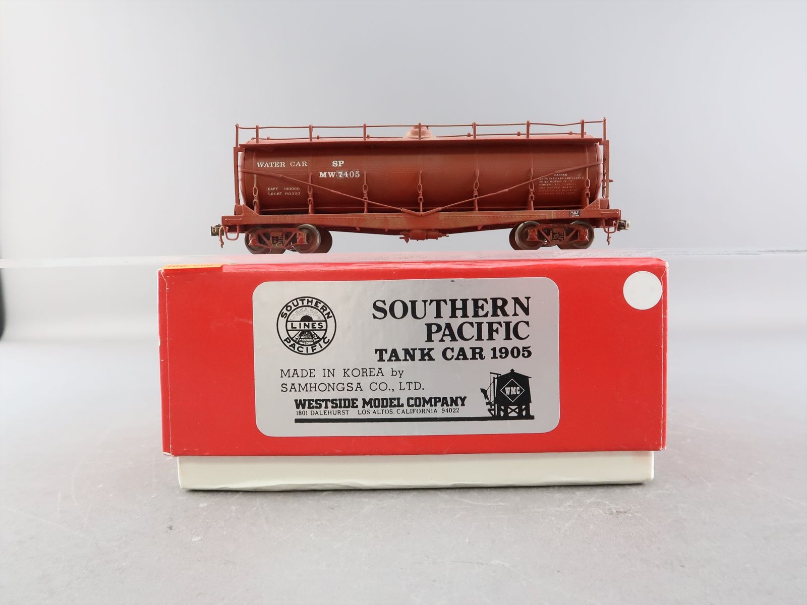 HO Brass Model - WMC SP Southern Pacific Tank Car Water Car #7405 ...