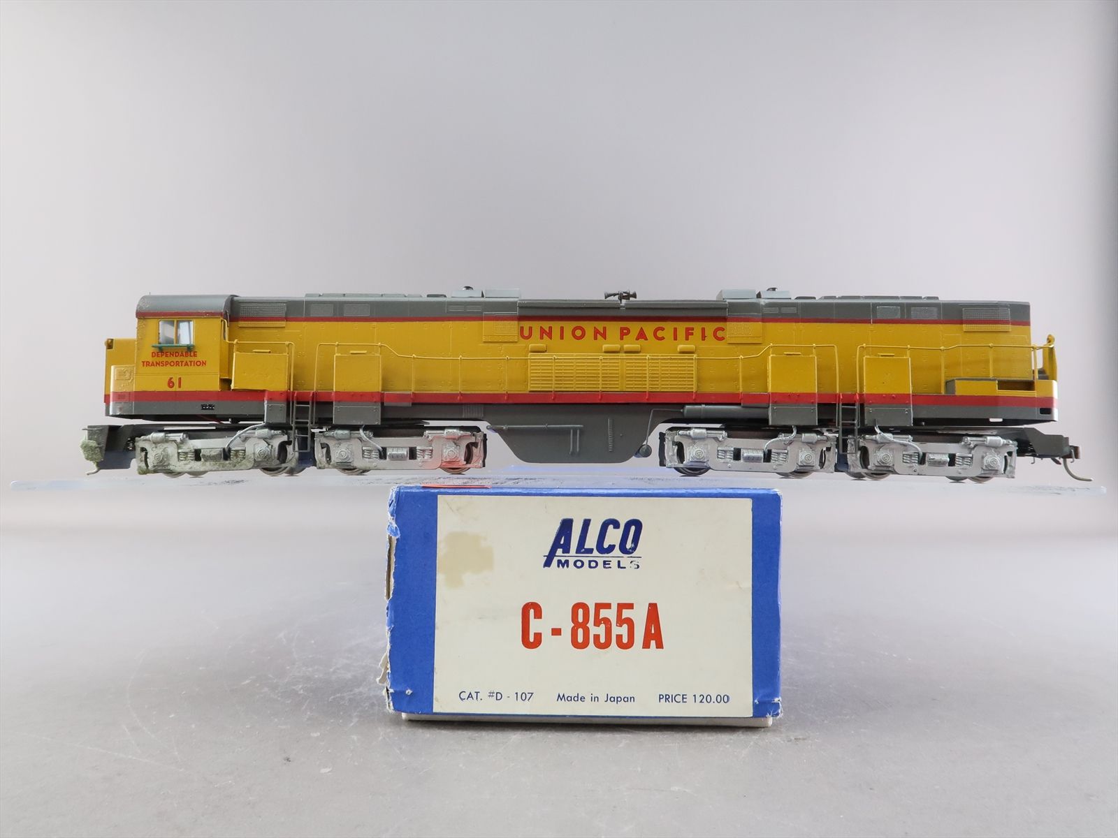 HO Brass Model - ALCO D-107 UP Union Pacific C-855 C-855A #61 - Custom ...