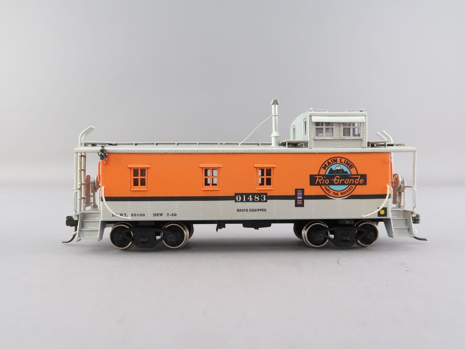 HO Brass Model - PFM D&RGW Rio Grande 1400 Original Steel Caboose ...