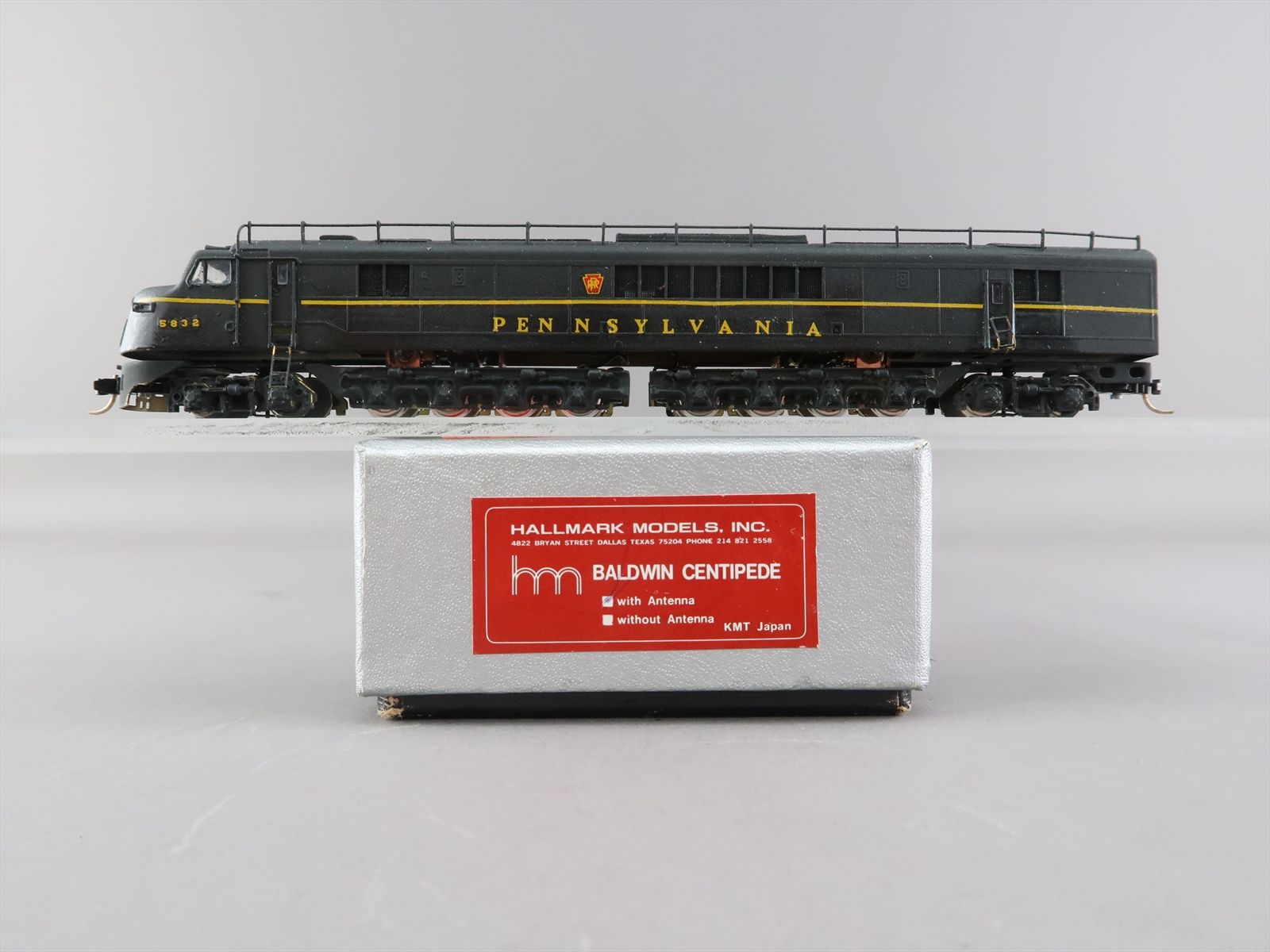 N Brass Model - Hallmark NS0033 PRR Pennsylvania Baldwin Centipede w/ Antenna #5832 - F/P - 1983 ...
