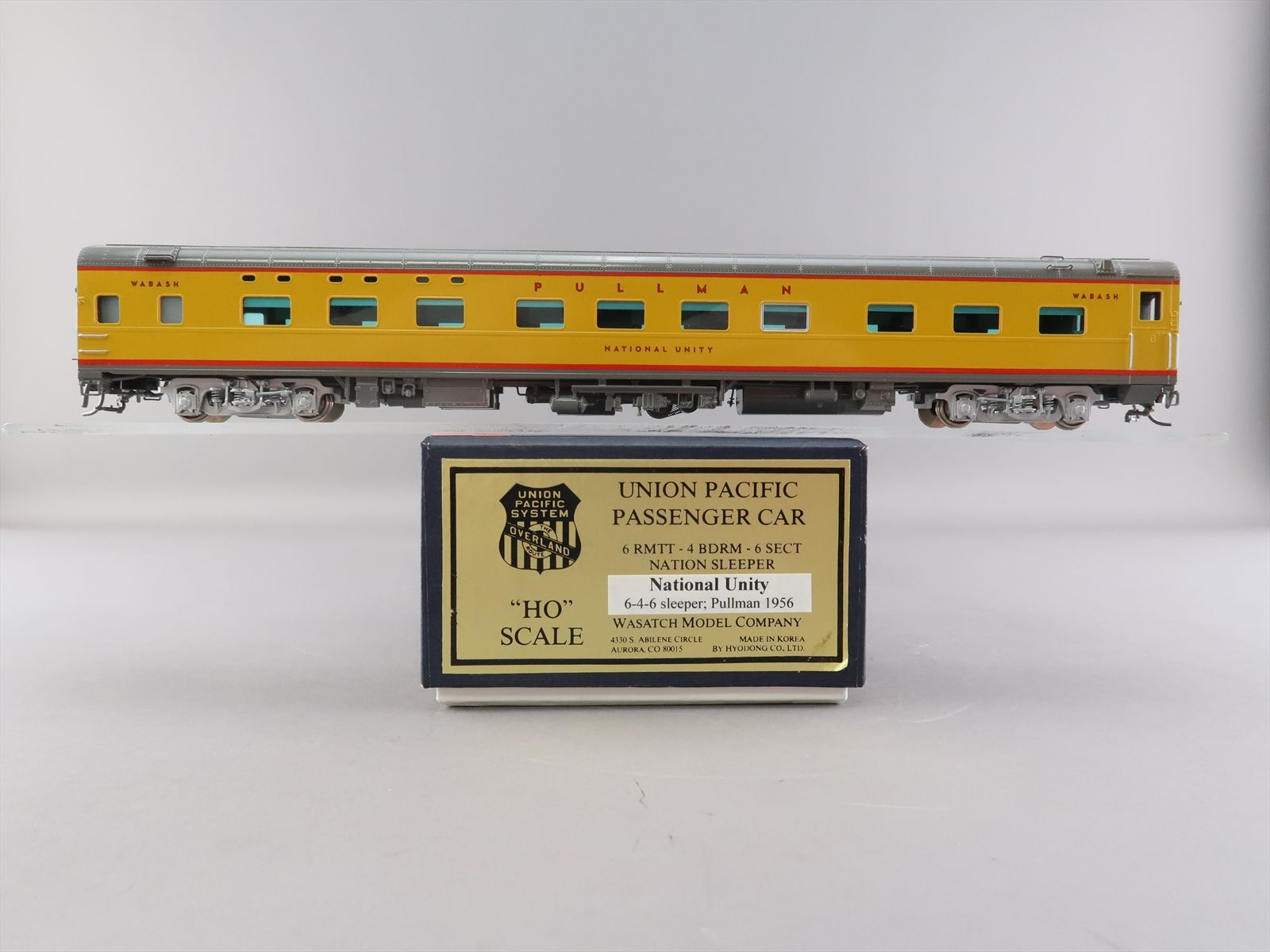 HO Brass Model - Wasatch UP Union Pacific 6-4-6 Sleeper NATIONAL UNITY ...