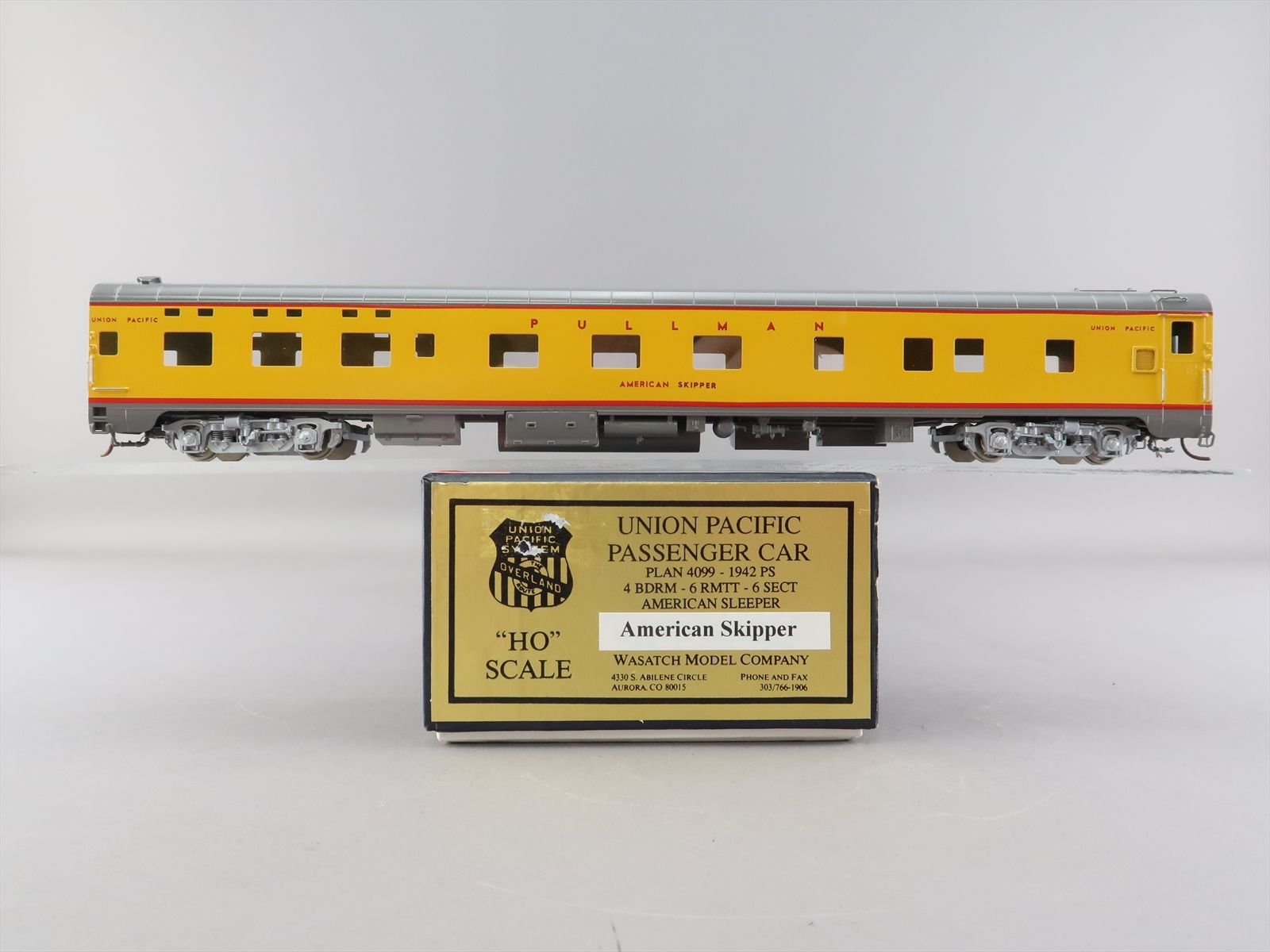 HO Brass Model - Wasatch UP Union Pacific 4-6-6 Sleeper AMERICAN ...