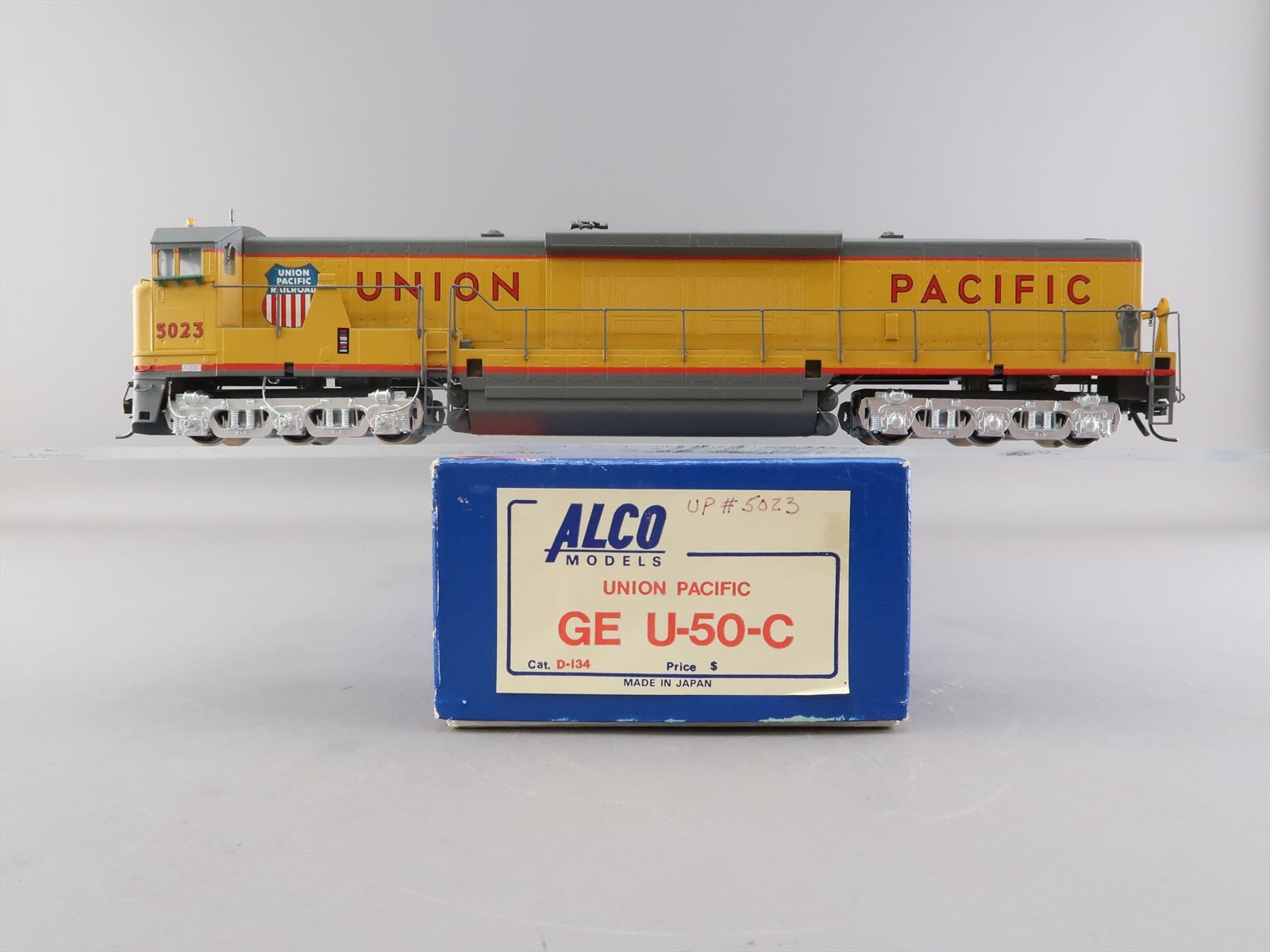 HO Brass Model - ALCO D-134 UP Union Pacific GE U50C #5023 - Custom - 1974 Run - Kumata