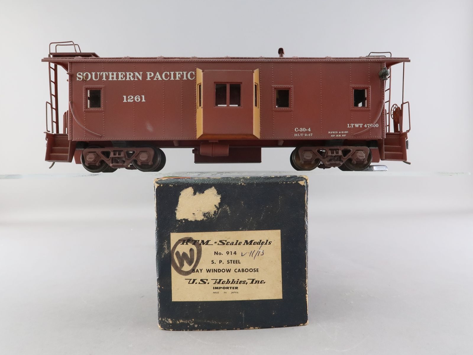 O Brass Model - USH 914 SP Southern Pacific B-W Bay Window Steel ...