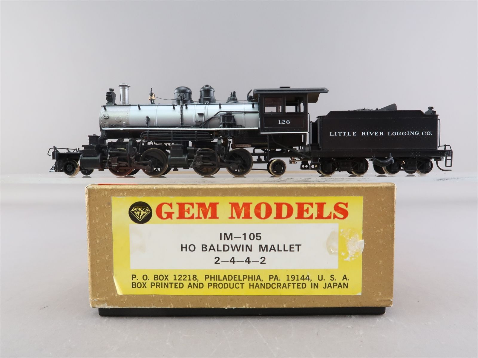 HO Brass Model - Gem IM-105 Little River Logging Co. Baldwin Mallet 2-4 ...