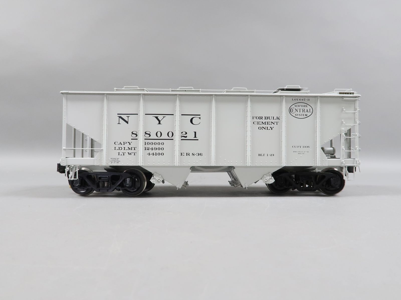 G Brass Model - ER Eastern Railways NYC New York Central Covered Hopper ...
