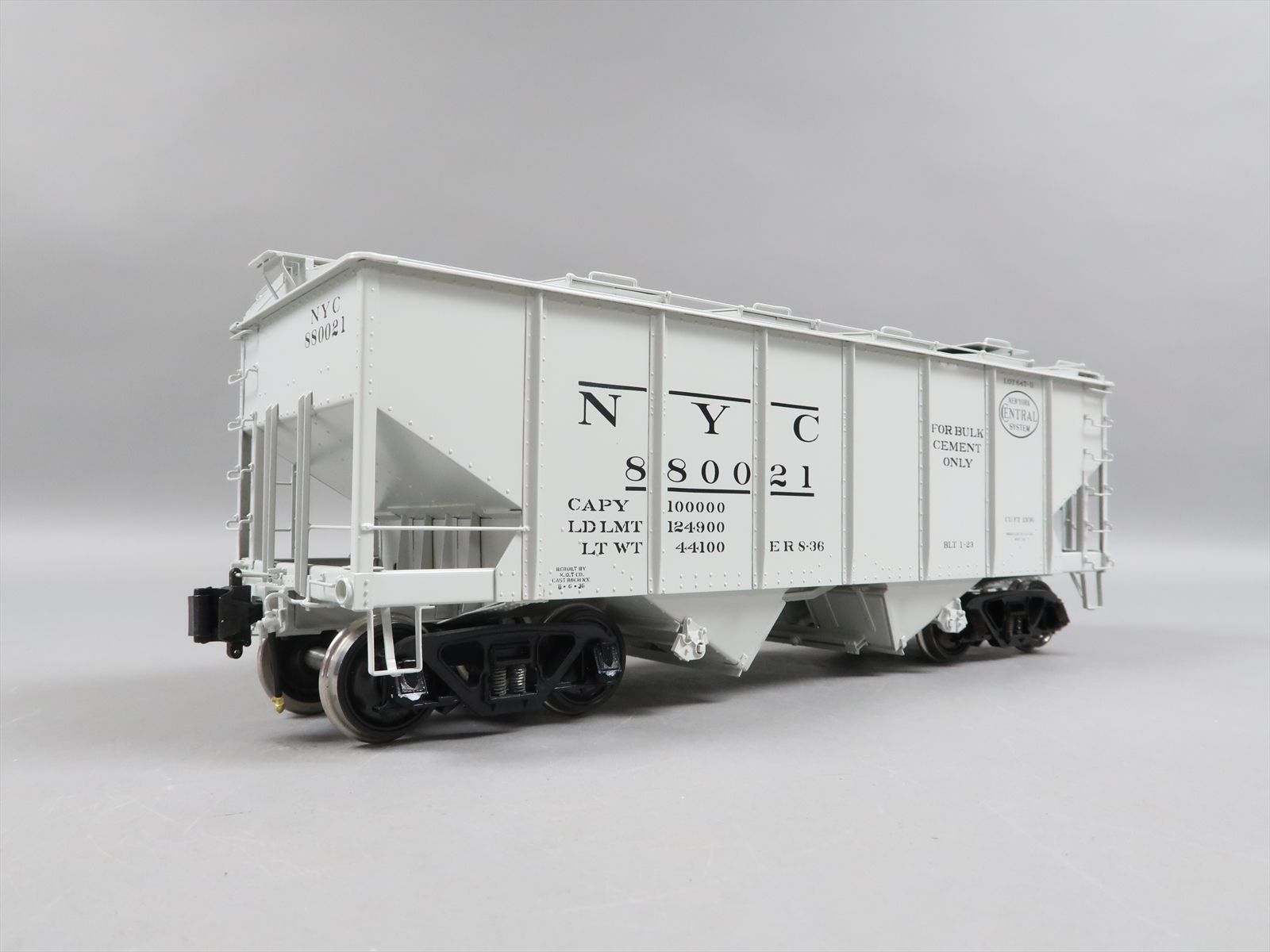 G Brass Model - ER Eastern Railways NYC New York Central Covered Hopper ...