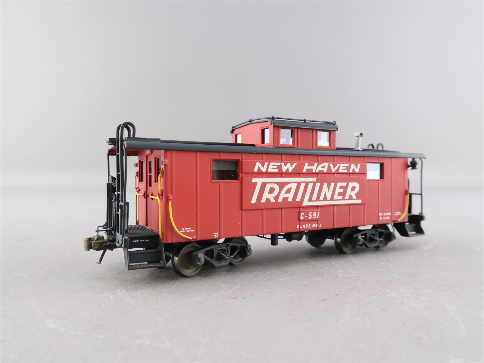 HO Brass Model - OMI 3979.1 NH New Haven NE-5 Steel Caboose Trainliner ...