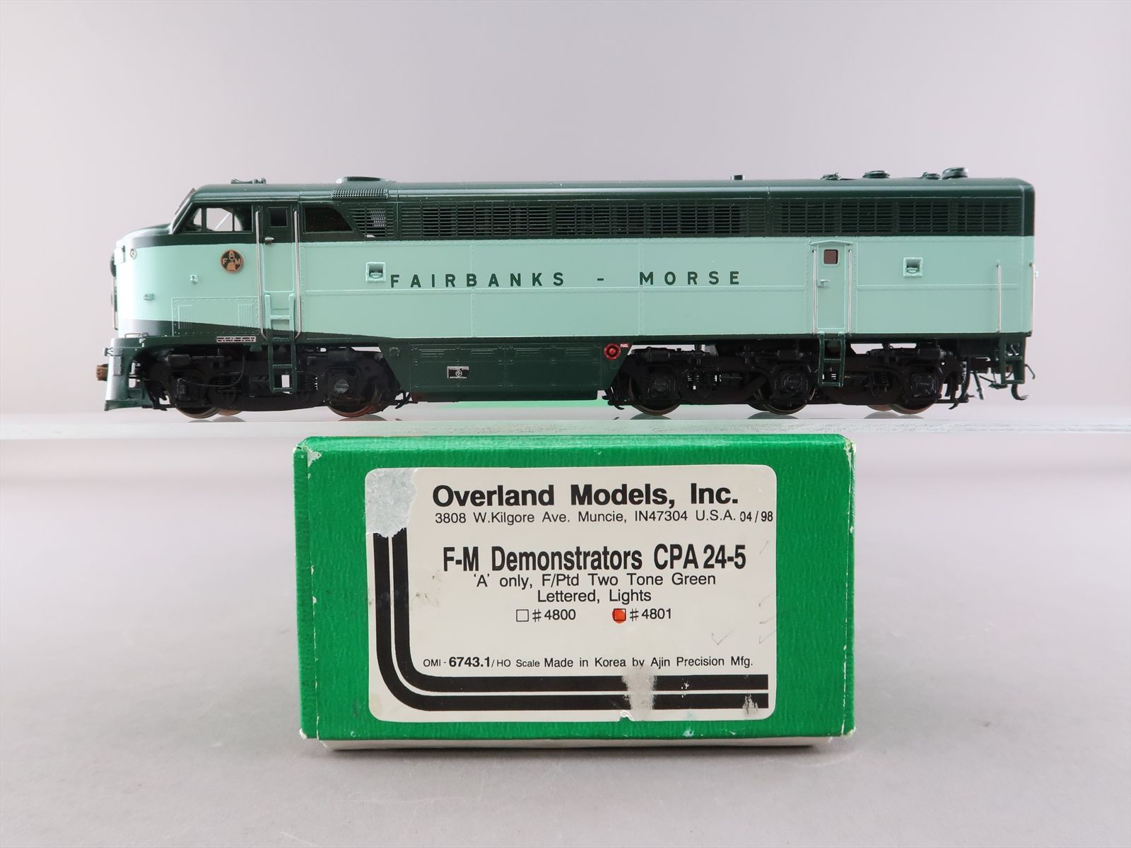 HO Brass Model - OMI 6743.1 FM Demonstrator CPA24-5 #4801 - F/P - 1998 ...
