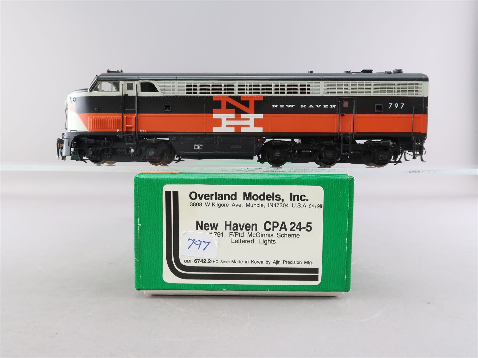 HO Brass Model - OMI 6742.2 NH New Haven CPA 24-5 McGinnis #791 - F/P ...