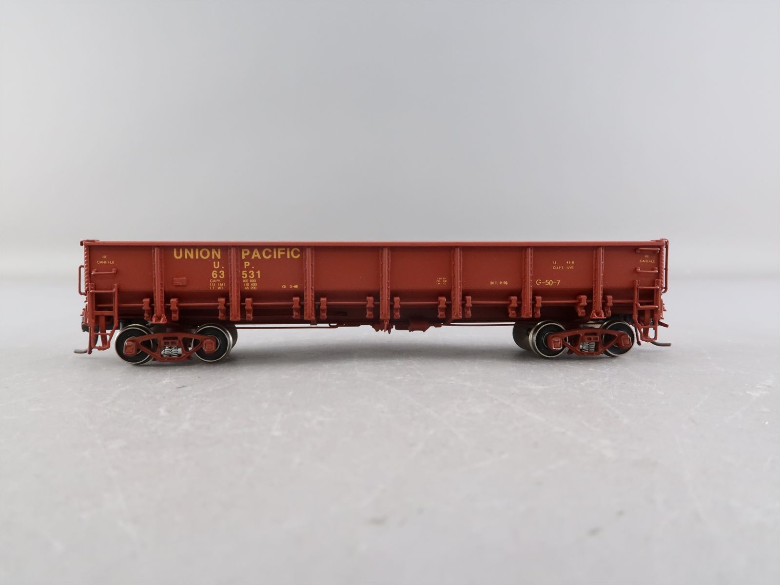HO Brass Model - CIL 2251.1 UP Union Pacific G 50-7 Drop Bottom Gondola ...