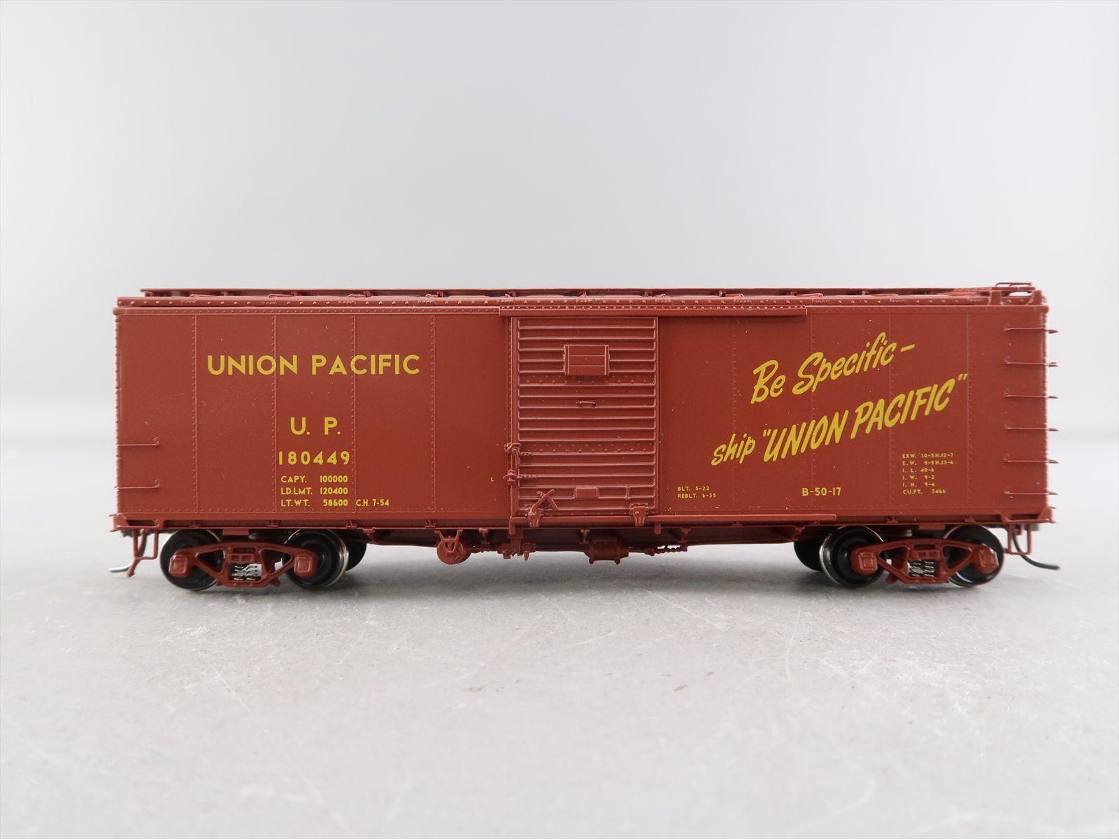 HO Brass Model - CIL 2408.4 UP Union Pacific B-50-17 Steel Side Boxcar ...
