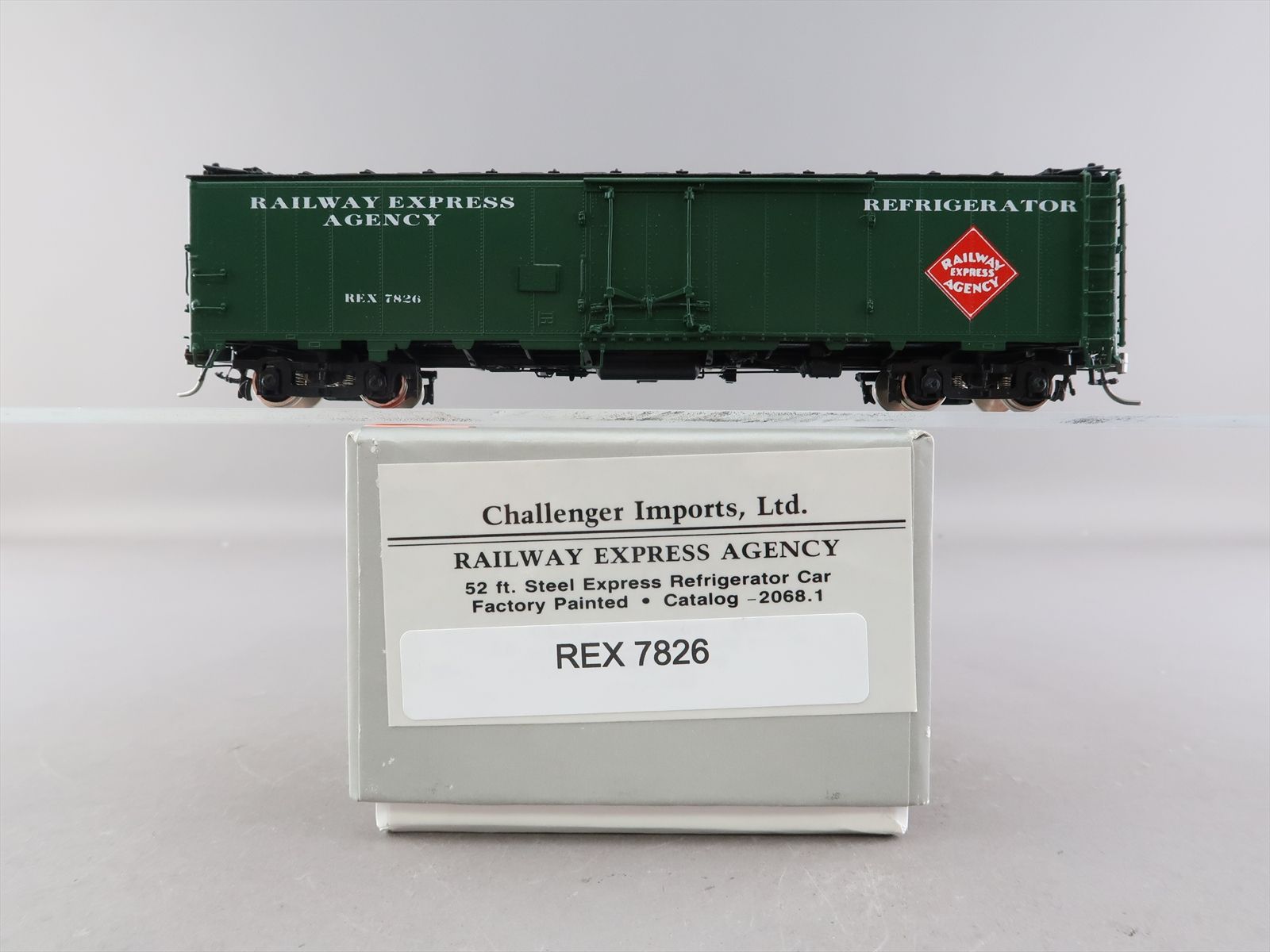 HO Brass Model - CIL 2068.1 REA Railway Express Agency 52' Reefer REX ...