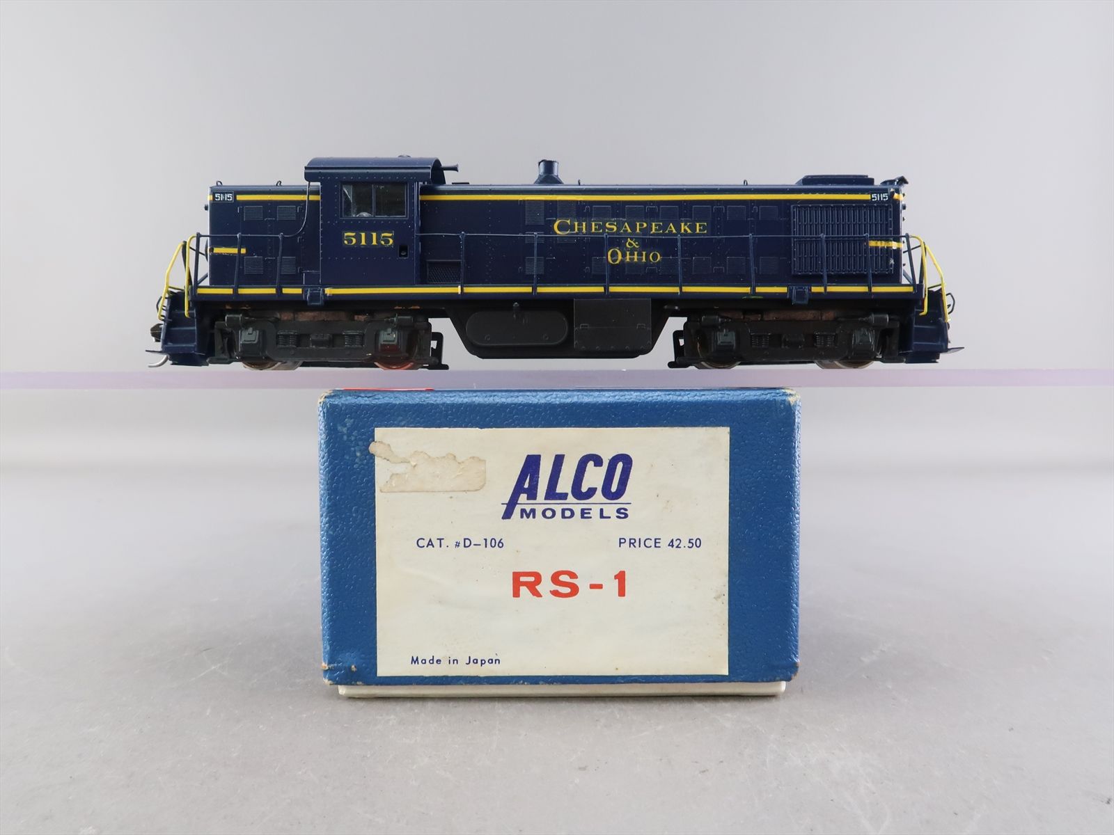 HO Brass Model - ALCO D-106 C&O Chesapeake & Ohio RS-1 #5115 - Custom - 1982 Run - Samhongsa ...