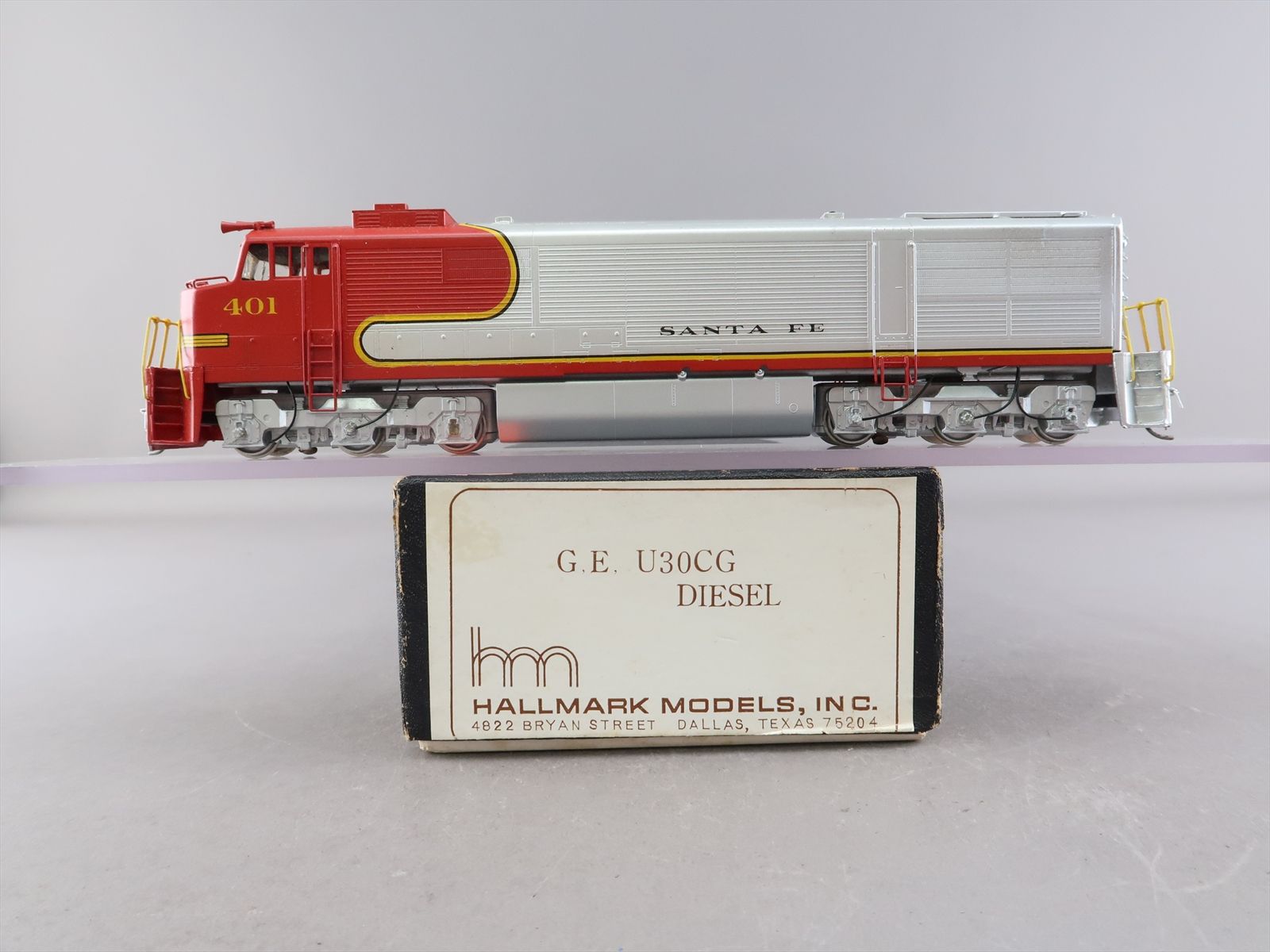 HO Brass Model - HM Hallmark AT&SF Santa Fe GE U30CG #401 - Custom ...