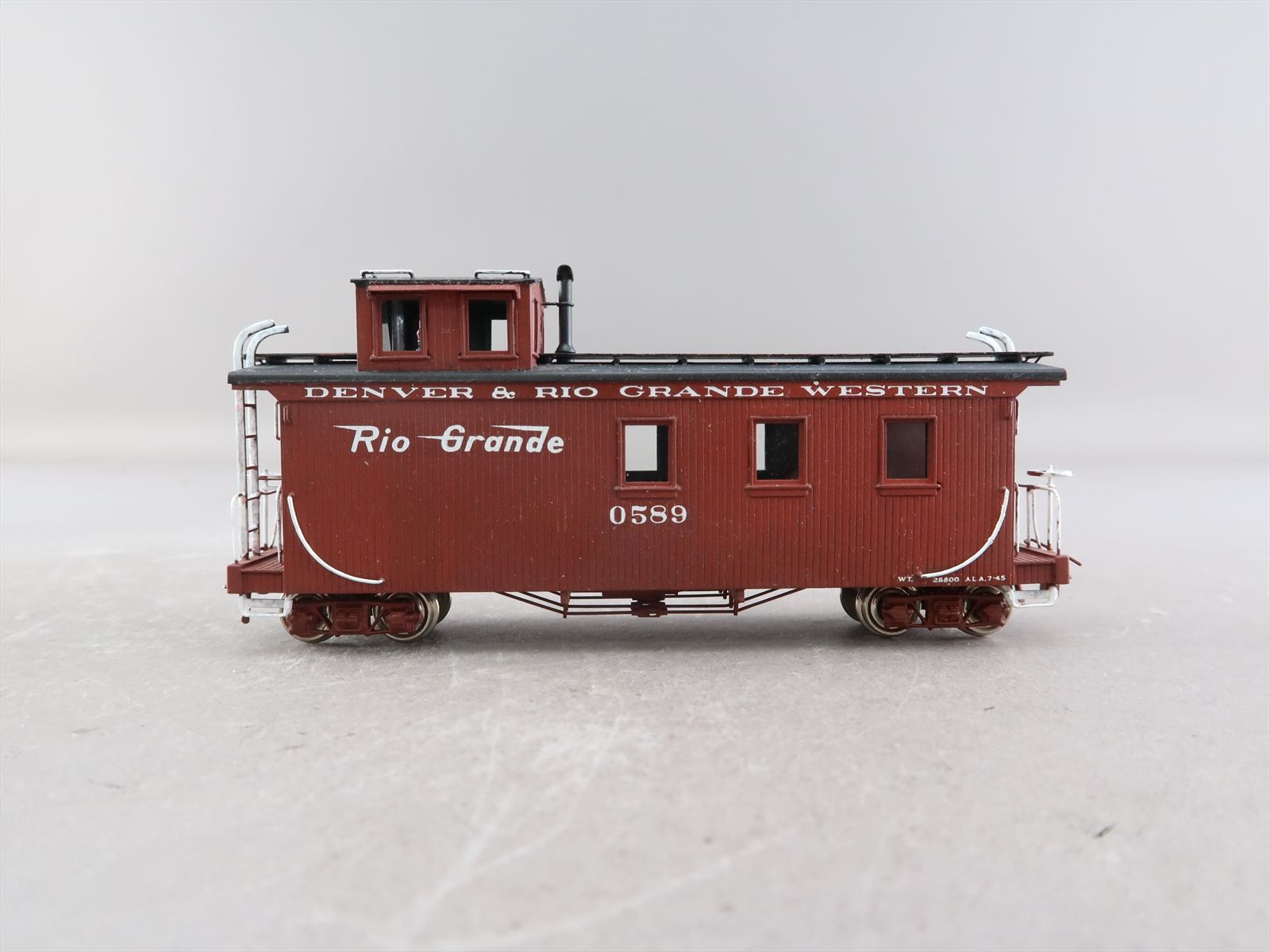 HOn3 Brass Model - WMC D&RGW Rio Grande Wood Caboose #0589 - Custom - GOM