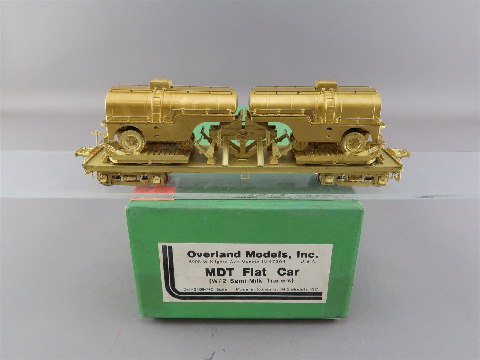 HO Brass Model - OMI 3159 MDT Merchant's Despatch Flat Car Flatcar w/ 2 ...