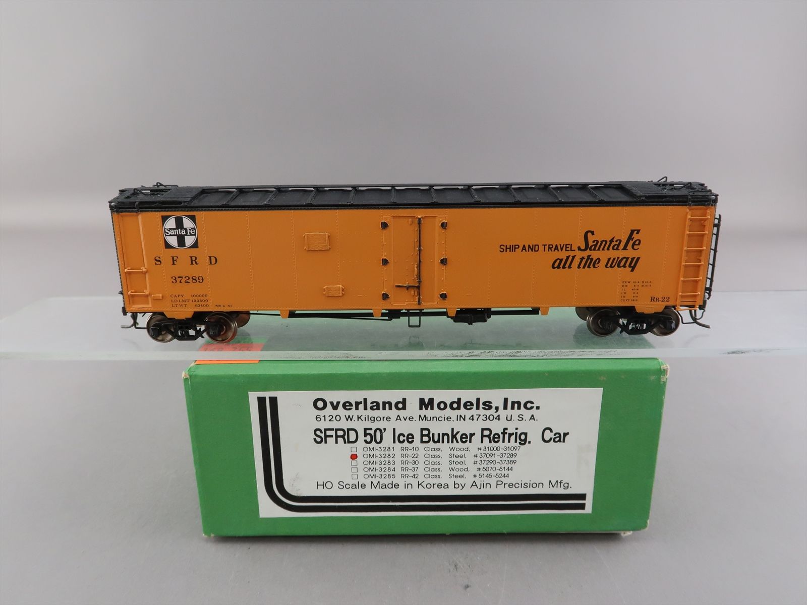 HO Brass Model - OMI 3282 AT&SF SFRD Santa Fe 50' Ice Reefer ...