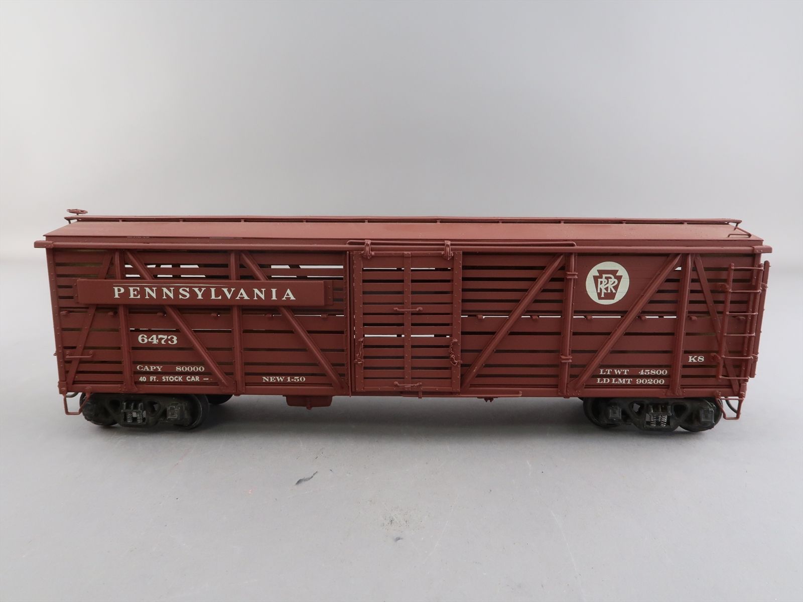 O Brass Model - PSC 15785 PRR Pennsylvania 50 Ton Double Deck Livestock ...