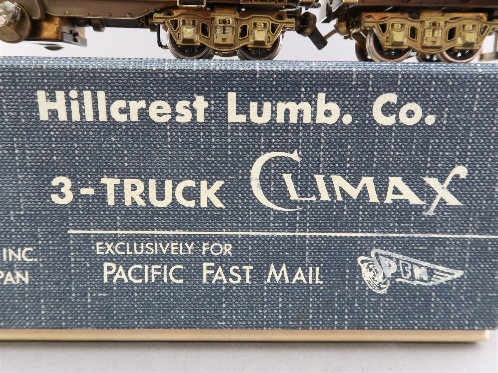 HO Brass Model - PFM Hillcrest 3-Truck Climax Logging Steam Balloon ...