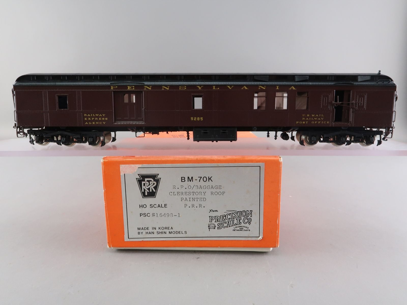 HO Brass Model - PSC 16498-1 PRR Pennsylvania RPO Baggage BM-70K Mail ...