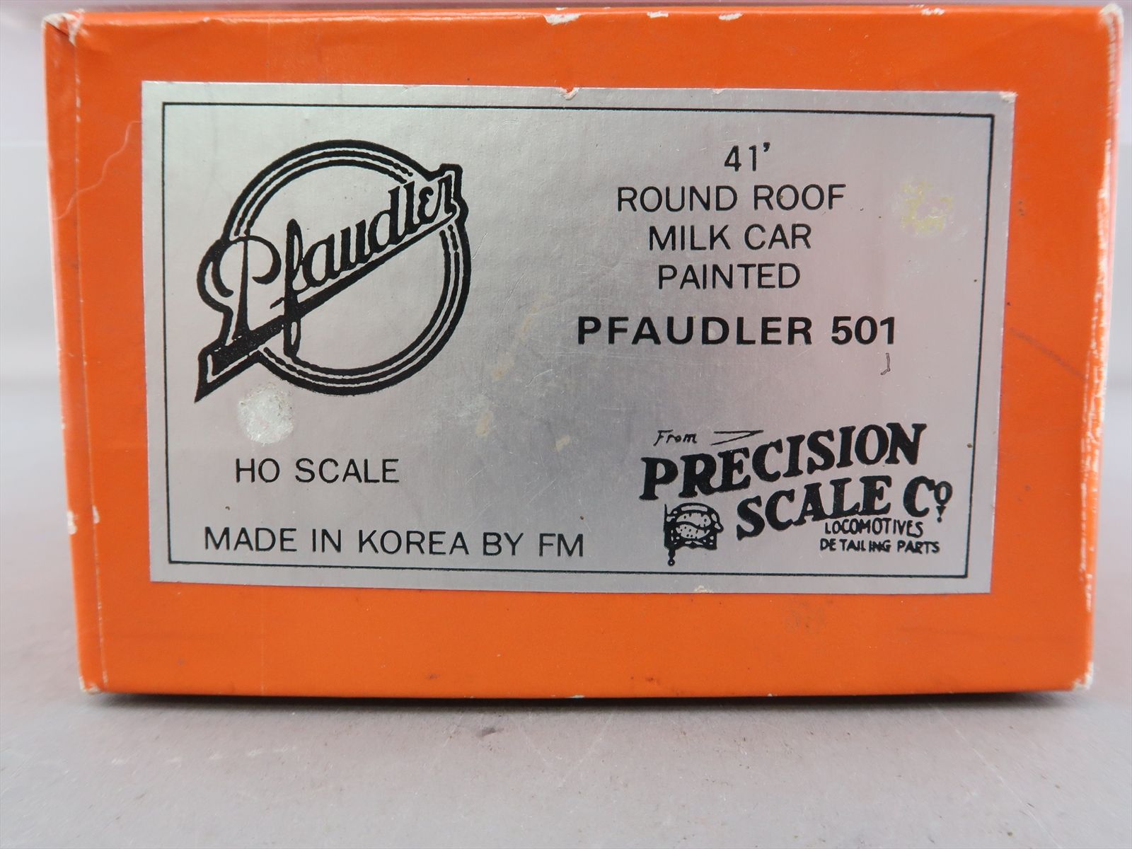 HO Brass Model - PSC 41' PFAX Pfaudler Milk Tank Car #501 - F/P - F.M.