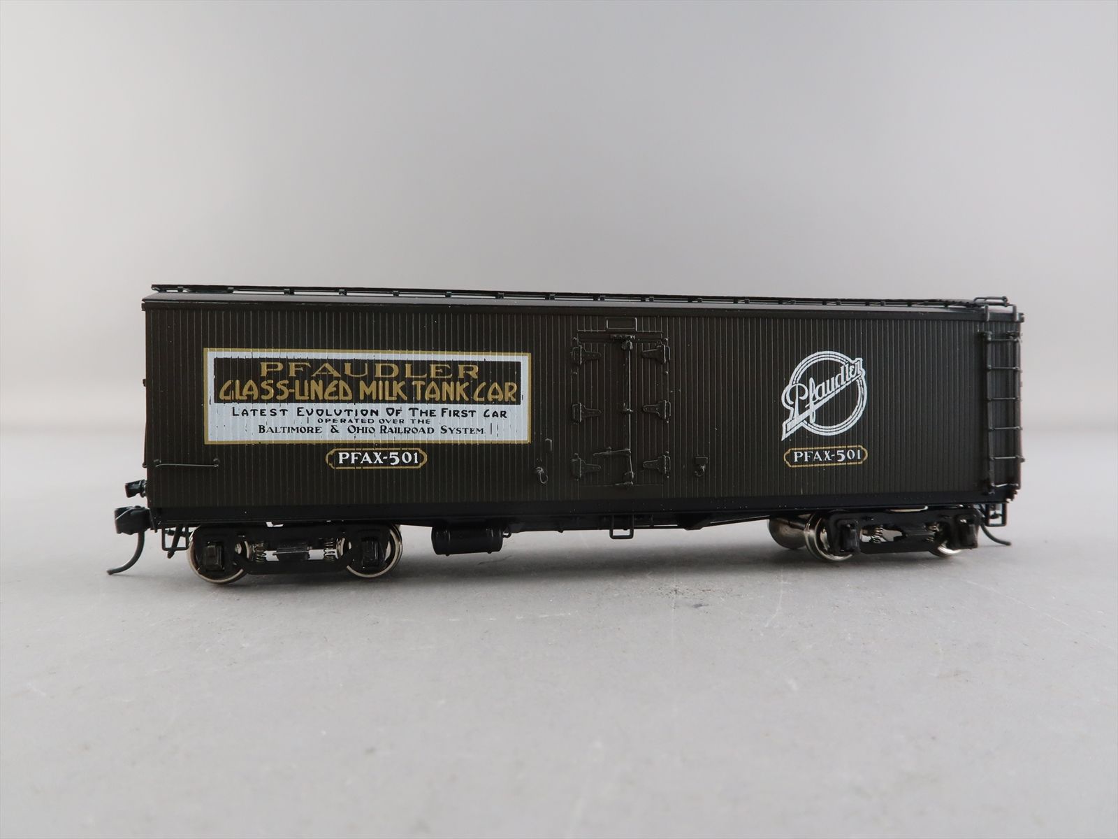 HO Brass Model - PSC 41' PFAX Pfaudler Milk Tank Car #501 - F/P - F.M.