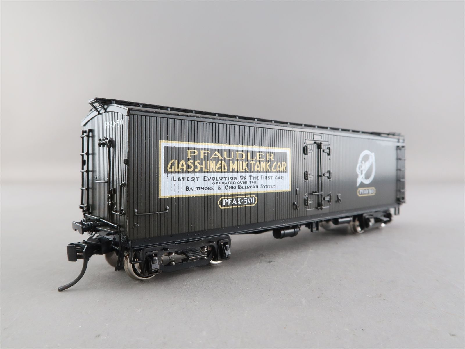 HO Brass Model - PSC 41' PFAX Pfaudler Milk Tank Car #501 - F/P - F.M.