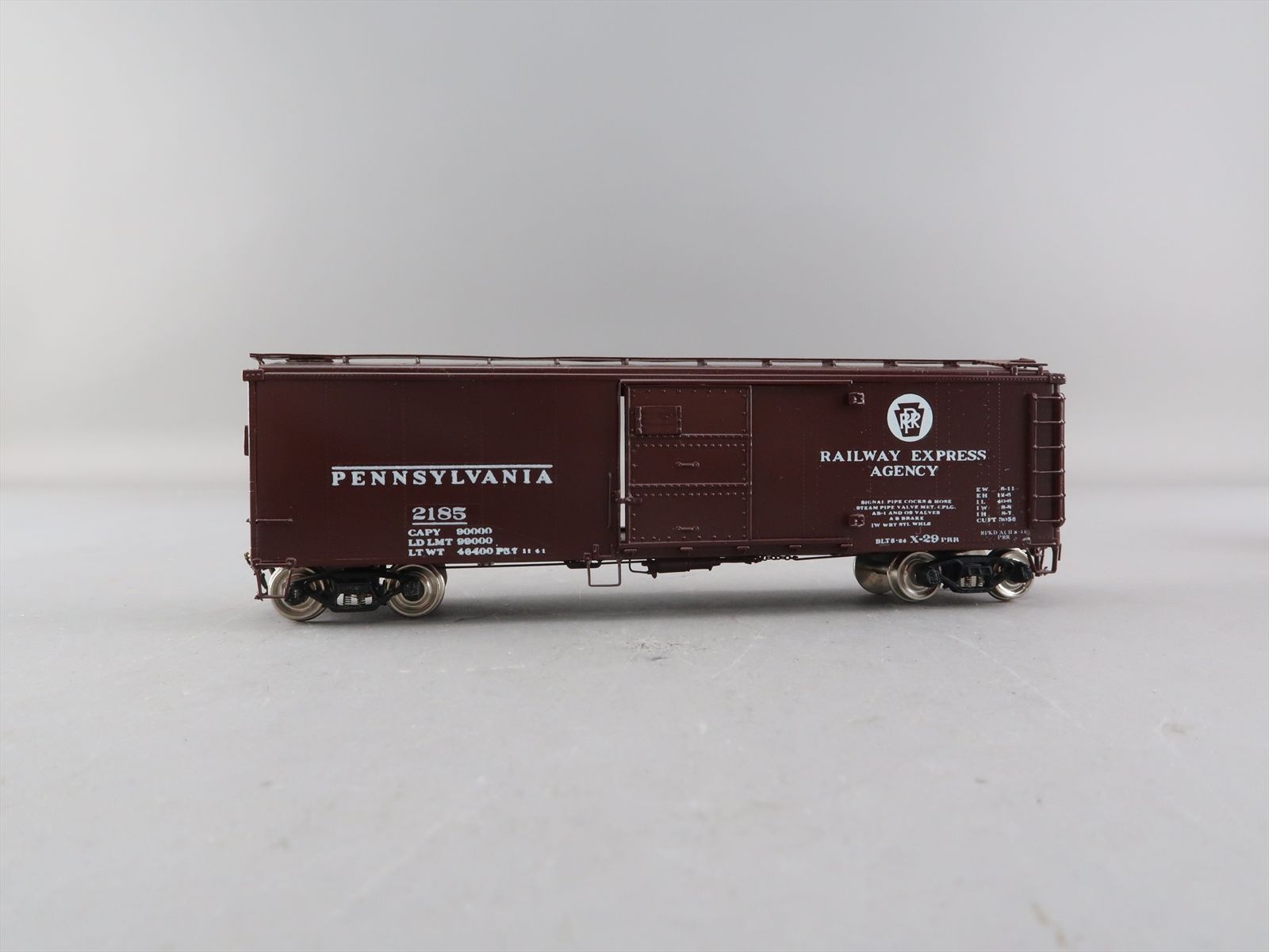 HO Brass Model - PSC 16020-2 PRR Pennsylvania X-29 Box Car Boxcar REA ...