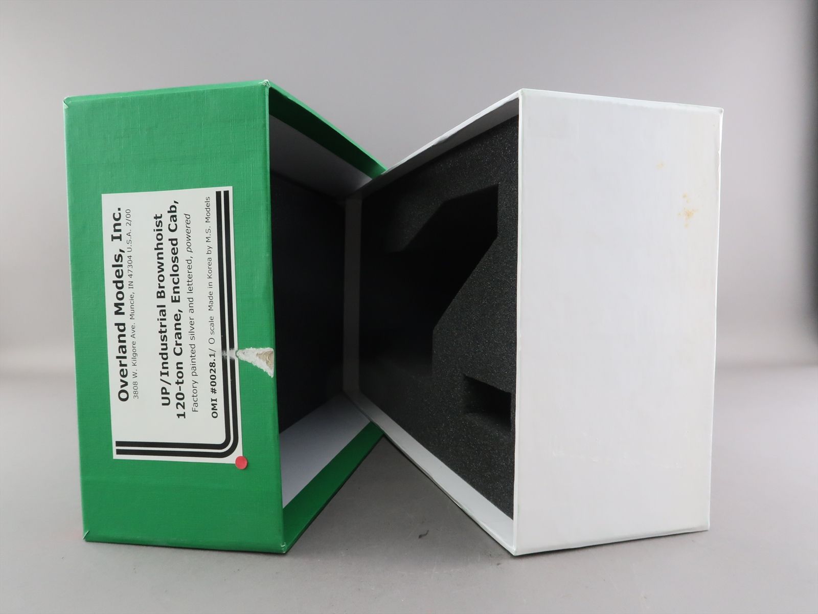 O Brass Model - OMI 0028.1 UP Union Pacific Industrial Brownhoist 120-Ton Crane Enclosed Cab ...