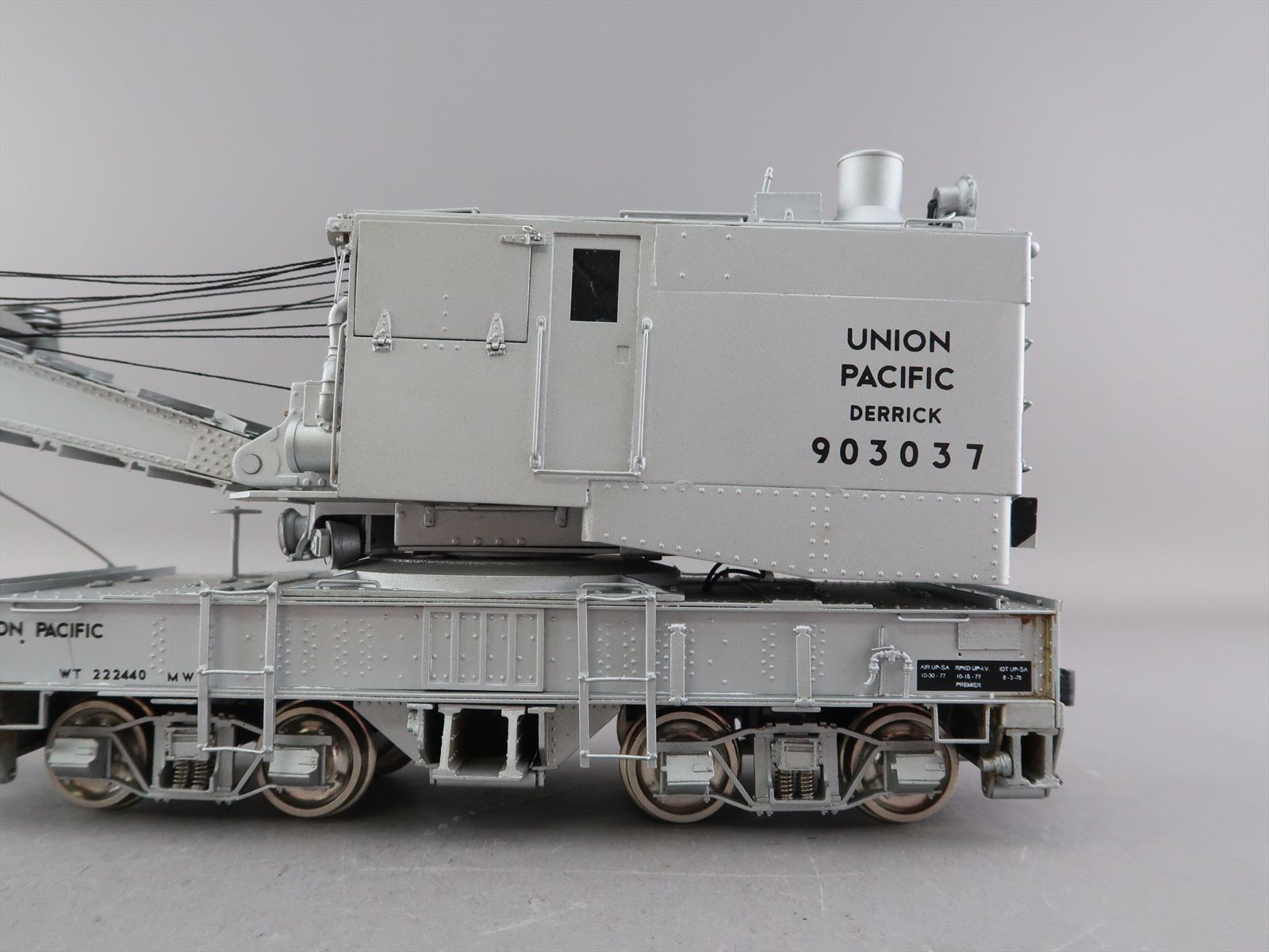 O Brass Model - OMI 0028.1 UP Union Pacific Industrial Brownhoist 120-Ton Crane Enclosed Cab ...
