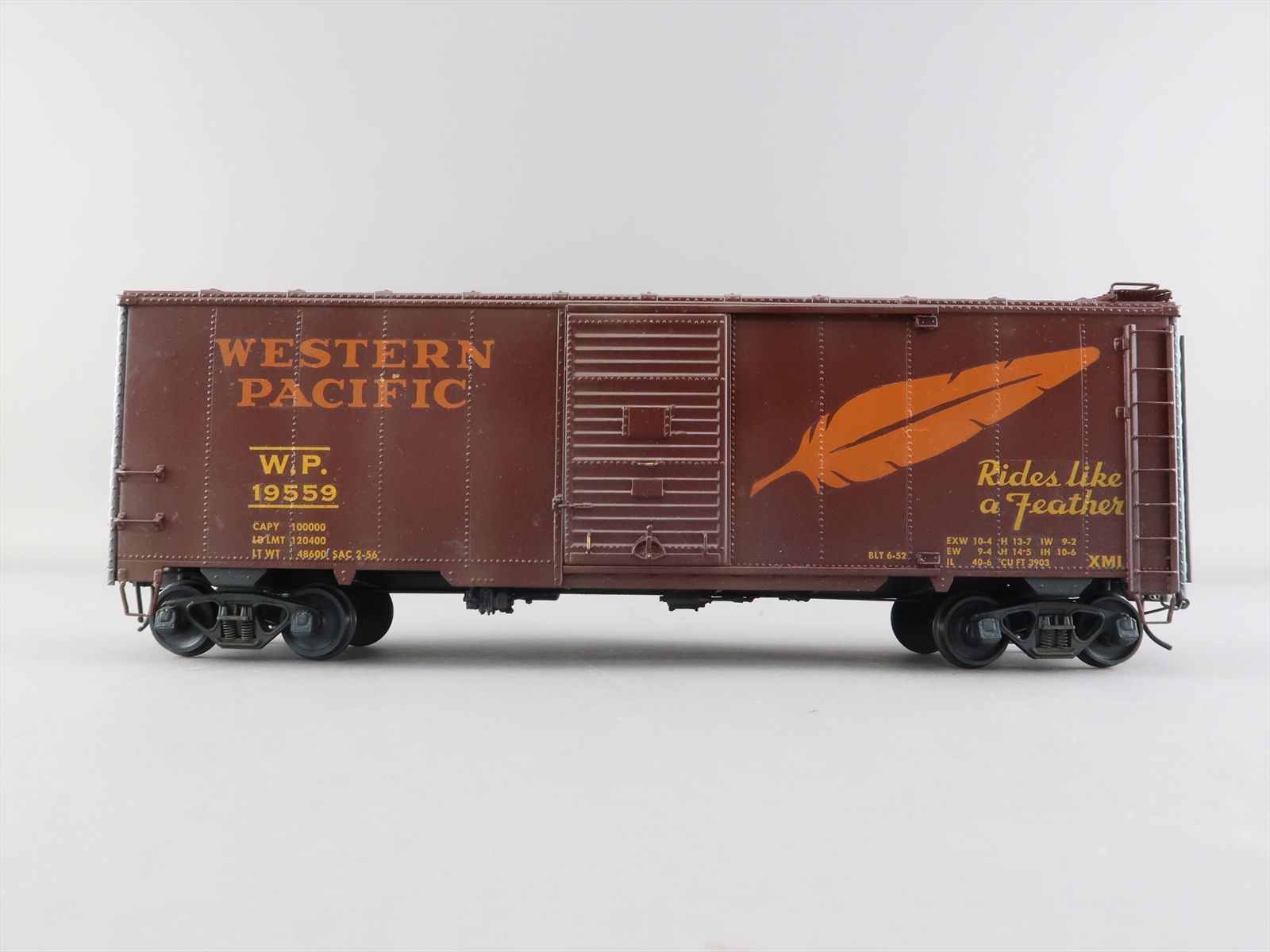 O Brass Model - PSC 15767 WP Western Pacific PS-1 Pullman Standard Boxcar Box Car #19559 ...