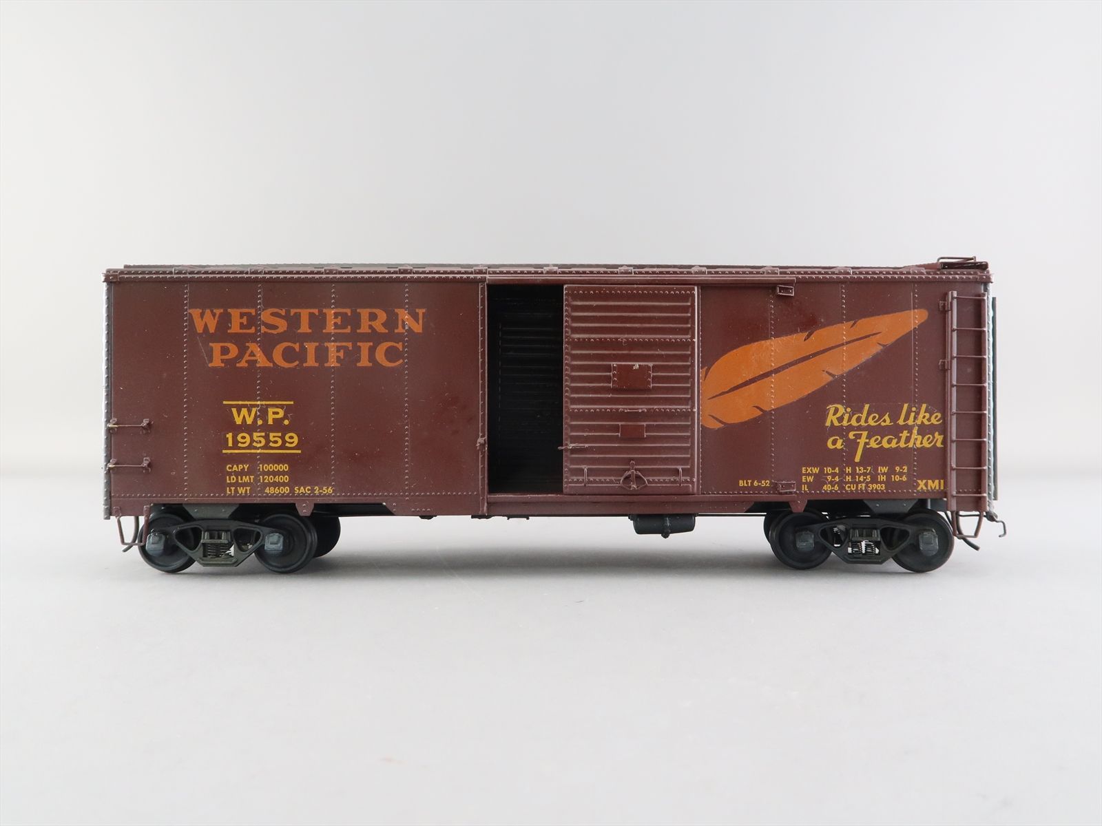 O Brass Model - PSC 15767 WP Western Pacific PS-1 Pullman Standard Boxcar Box Car #19559 ...