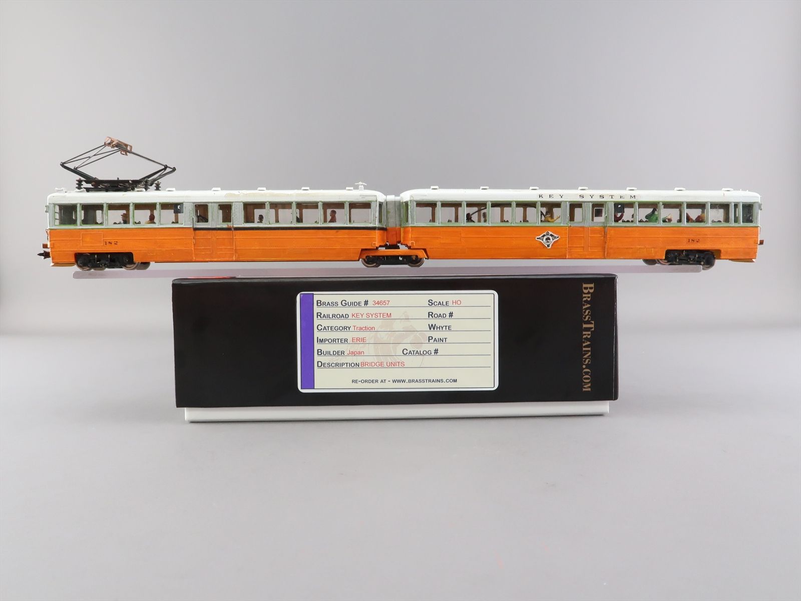 HO Brass Model - Erie Limited Key System Bridge Unit Early Orange ...