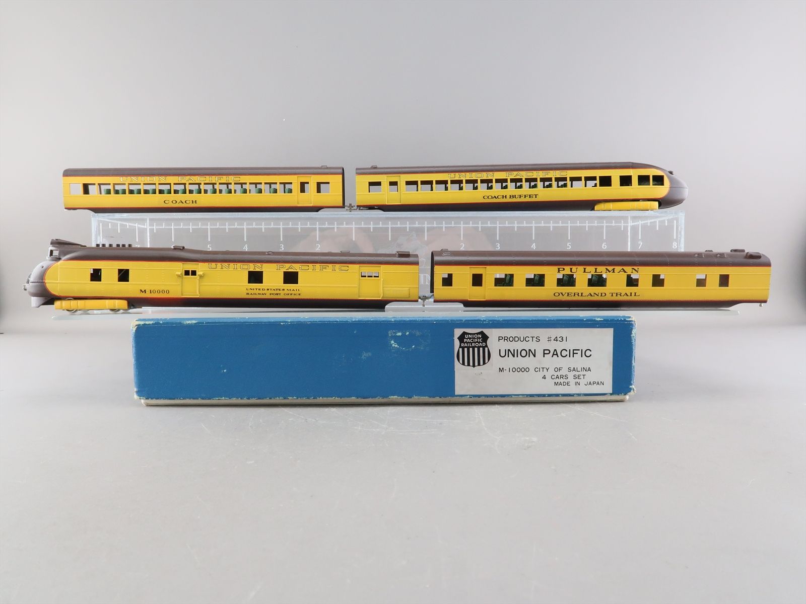HO Brass Model - AHM 431 UP Union Pacific M-10000 City of Salina 4 Car ...