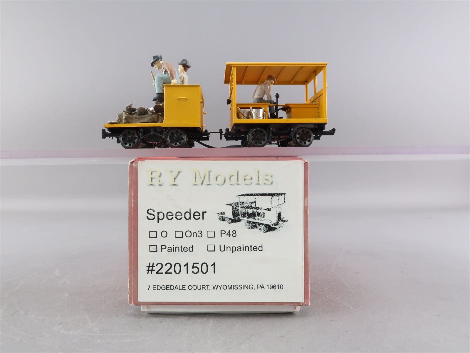 O Brass Model - RYM Rich Yoder 2201501 Speeder Gang Car w/ Trailer - F ...