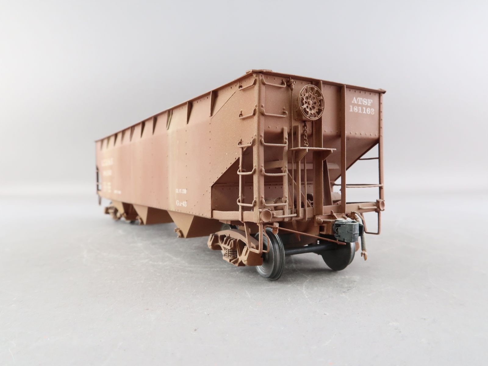 O Brass Model - PSC 17217-6 AT&SF Santa Fe 70-Ton Triple Bay 3-Bay ...