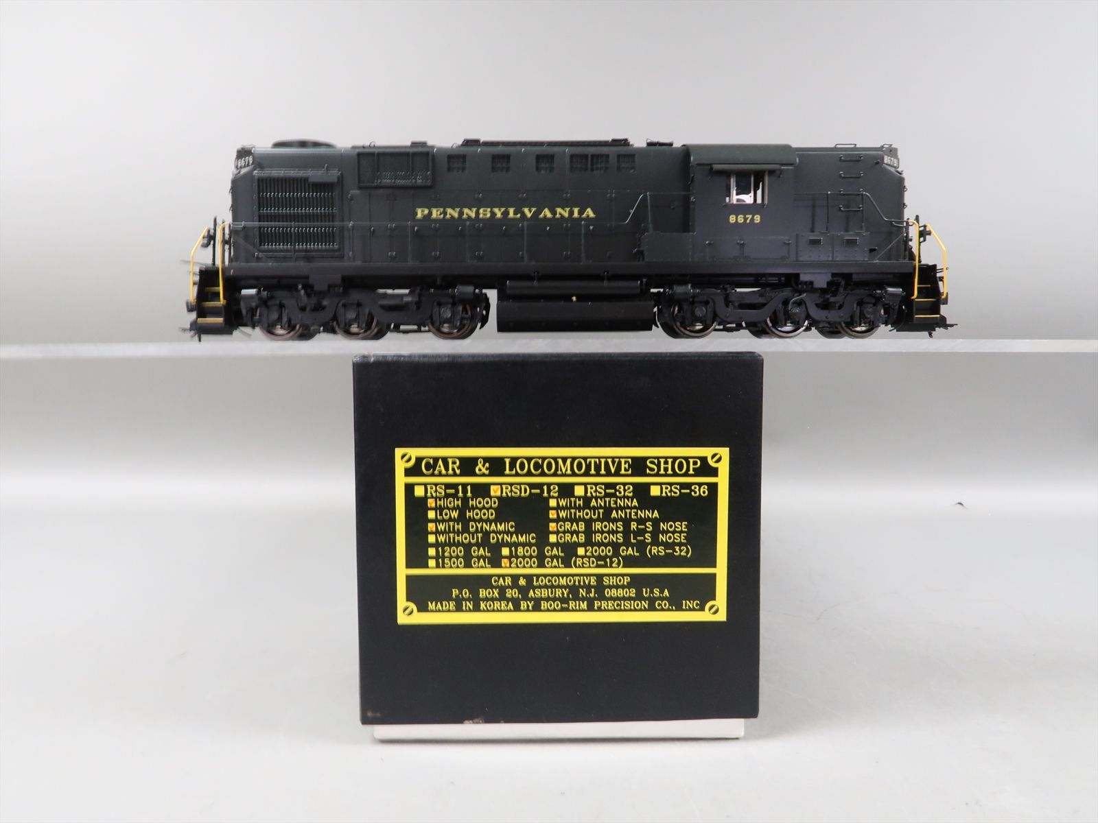 O Brass Model - C&LS Car & Locomotive Shop RSD-12 PRR Pennsylvania High ...