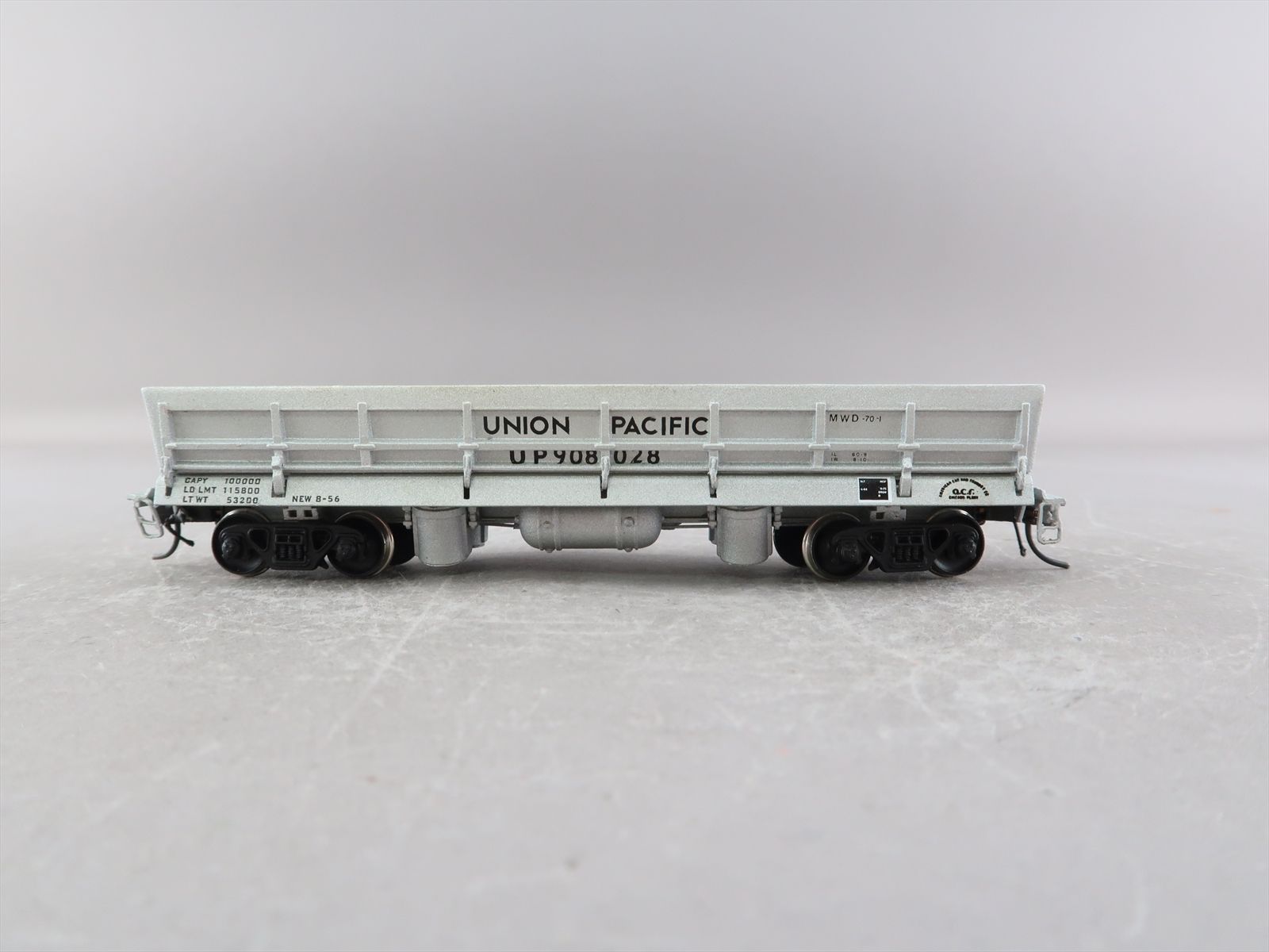 HO Brass Model - OMI 1317 UP Union Pacific Paccar Side Dump Car #908028 - Custom by Matt ...