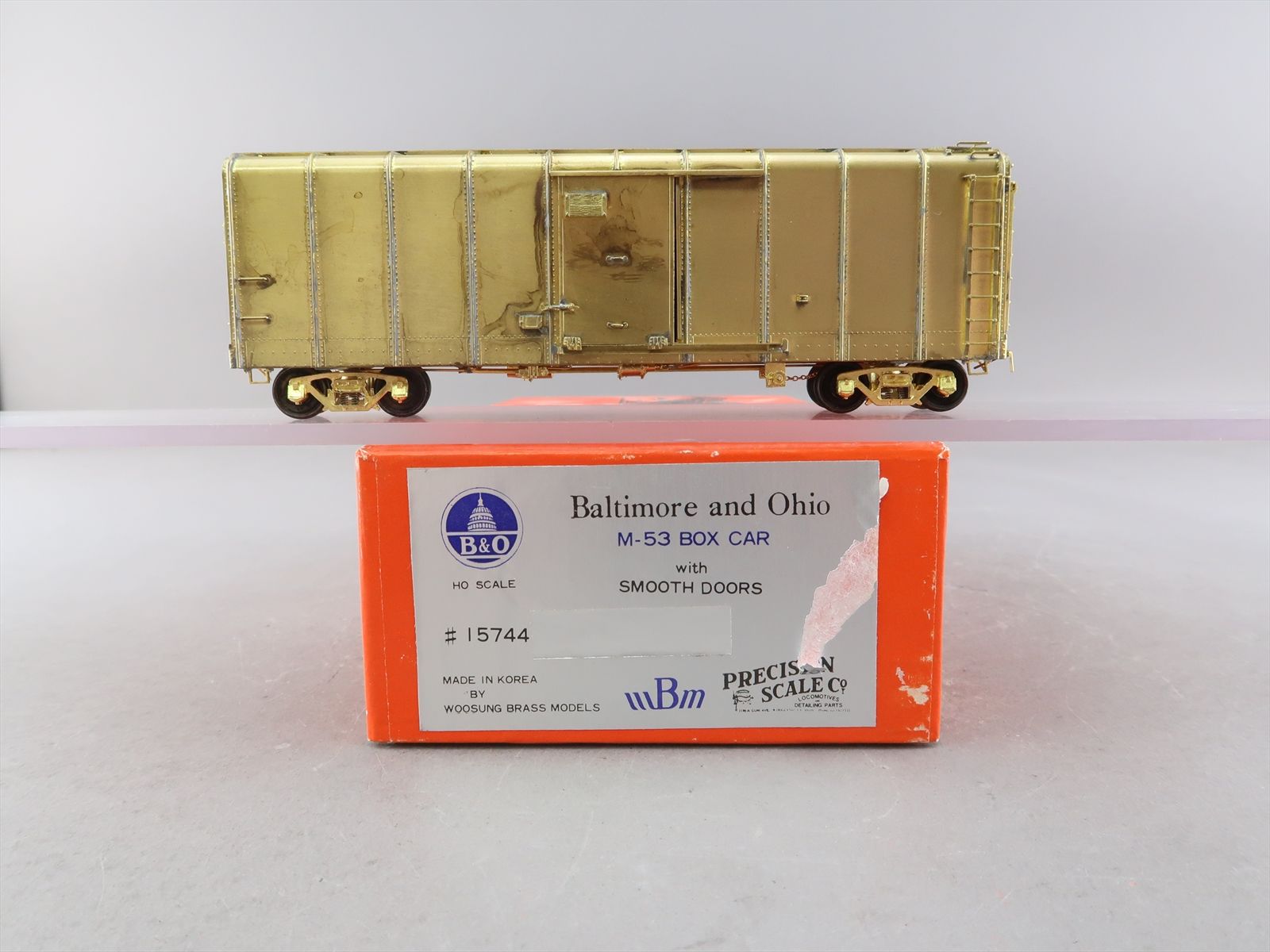 HO Brass Model - PSC 15744 B&O Baltimore & Ohio M-53 Boxcar Box Car w ...