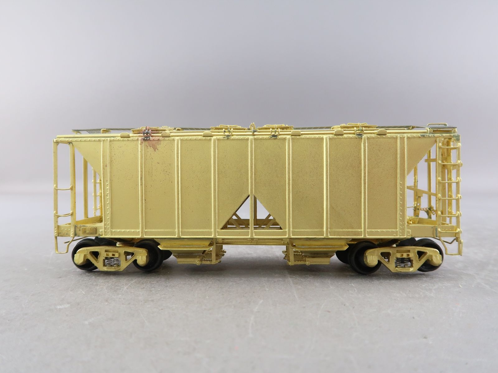 HO Brass Model - PRB Pecos River 2602 ACF 34' Covered Hopper Open Sides Single Handle Hatches ...