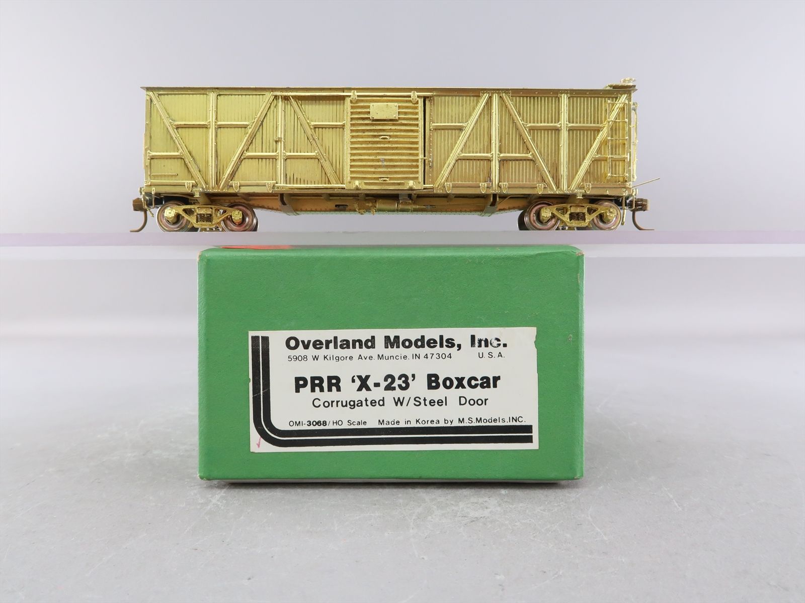 HO Brass Model - OMI 3068 PRR Pennsylvania X-23 Boxcar w/ Corrugated ...
