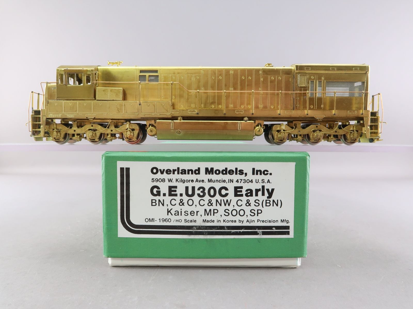HO Brass Model - OMI 1960 CB&Q U30C Early - Unpainted - 1987 Run - Ajin