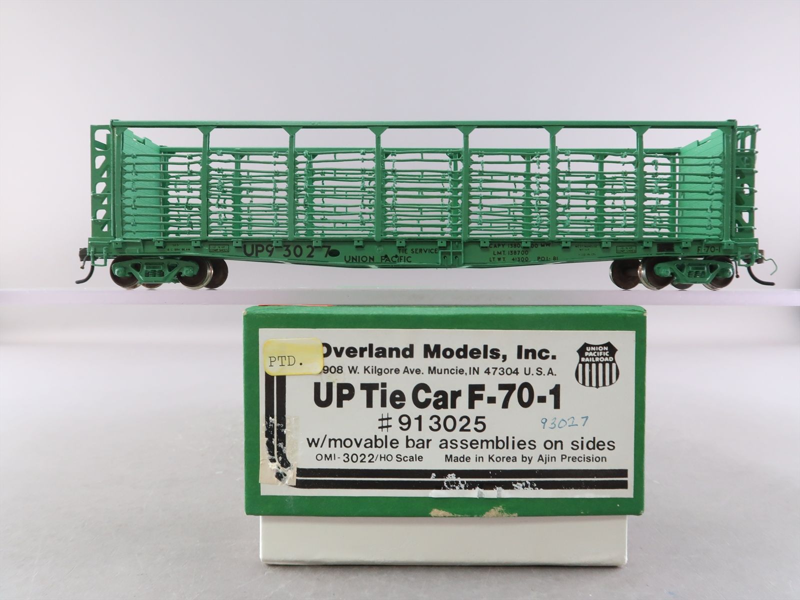 HO Brass Model - OMI 3022 UP Union Pacific F-70-1 Tie Car #93027 ...